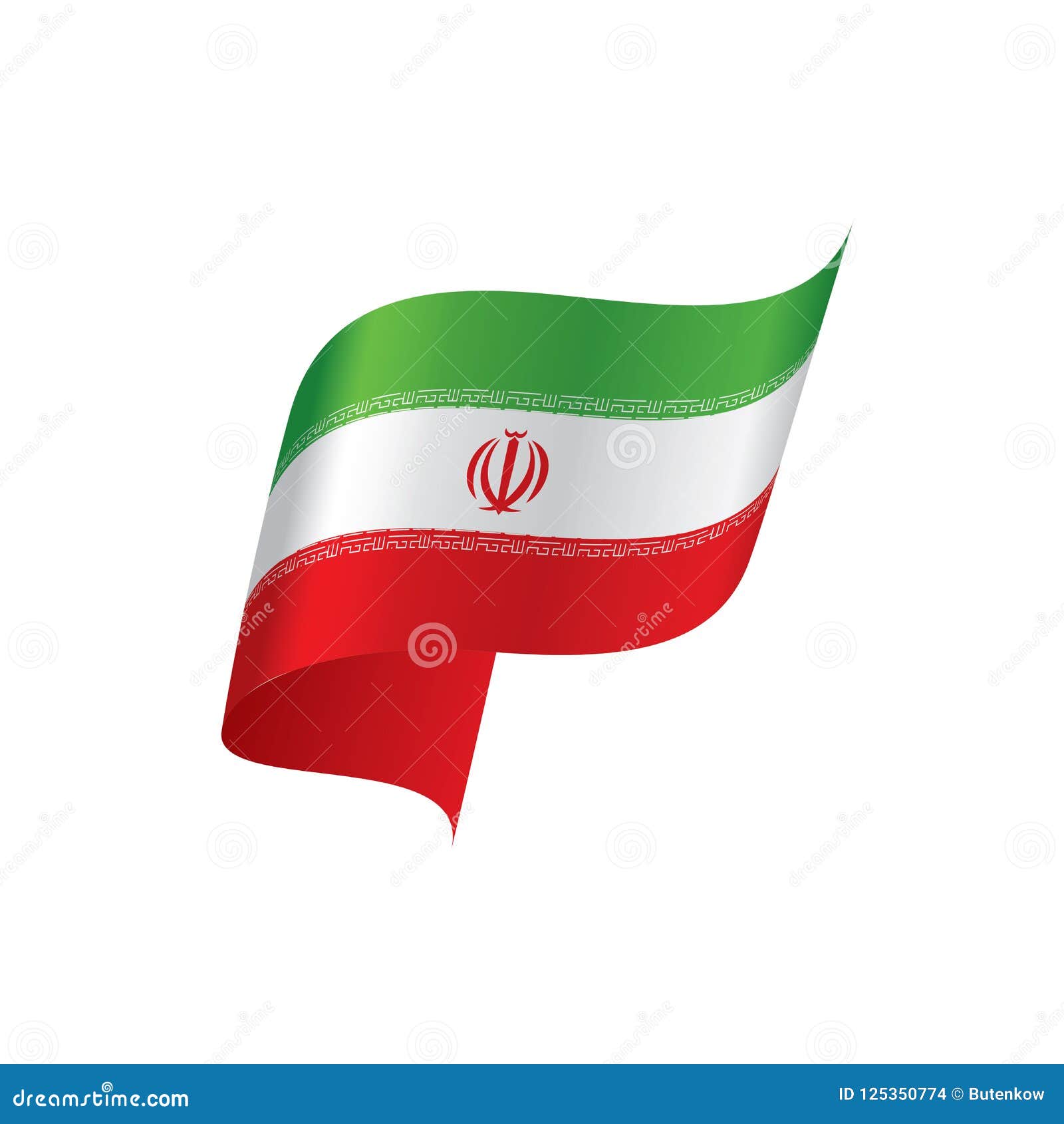 Iran Flag, Vector Illustration Stock Vector - Illustration of design ...
