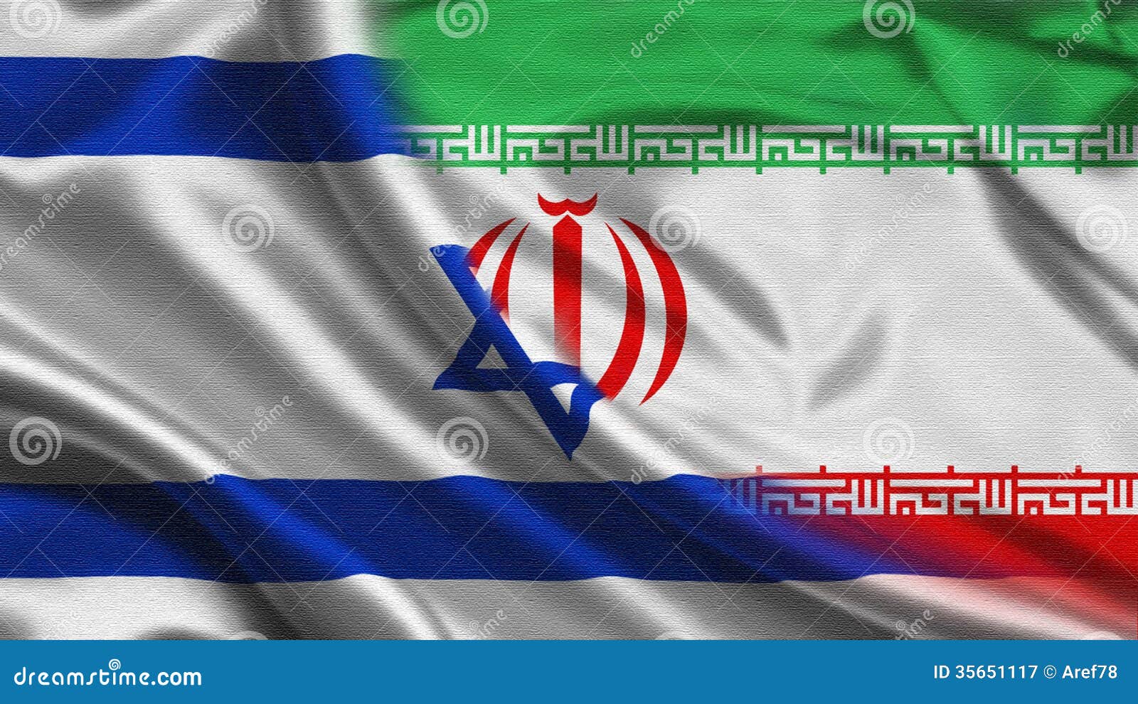 Iran Israel Flag stock image. Image of east, american - 35651117