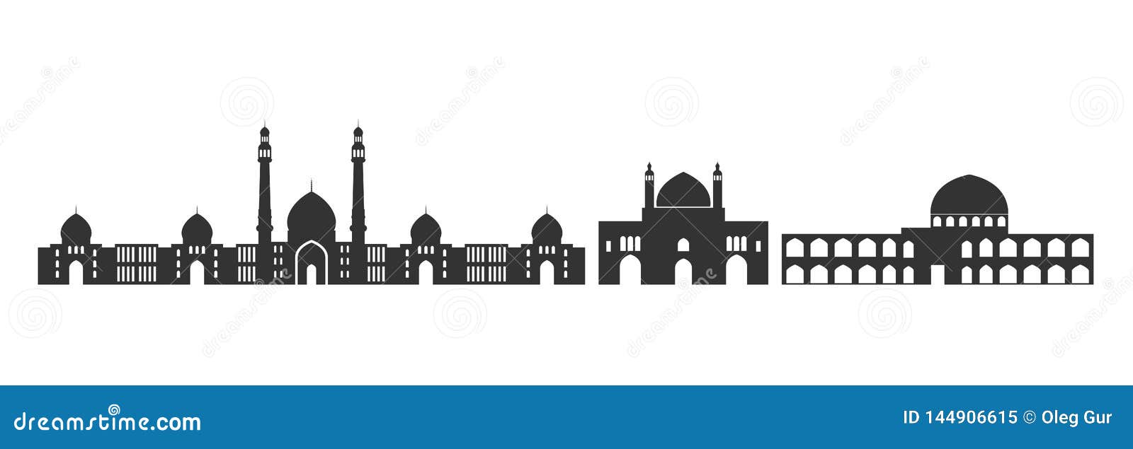 Iran Logo. Isolated Iranian Architecture On White Background Cartoon ...