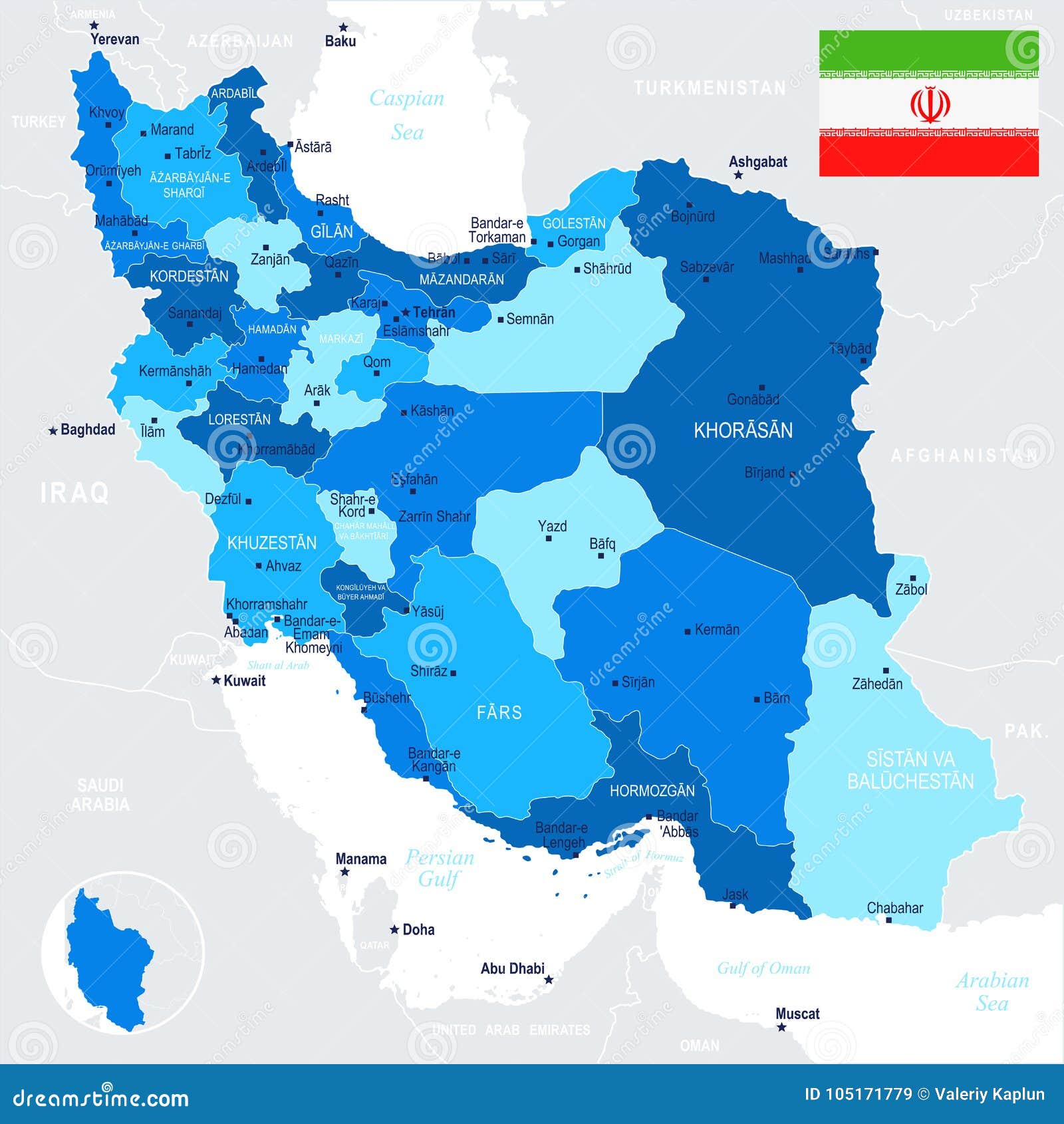 Iran - Map and Flag - Detailed Vector Illustration Stock Illustration ... Iran - Map and Flag - Detailed Vector Illustration Stock Illustration ...