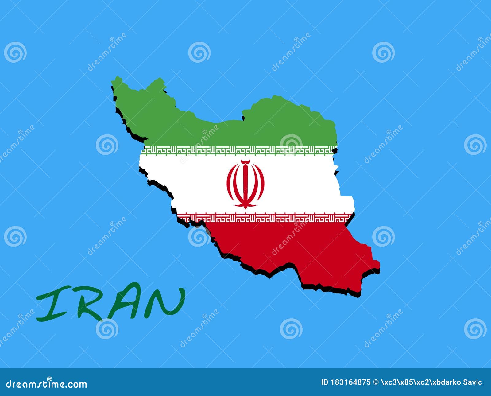 Iran Map Flag Vector Illustration Stock Vector - Illustration of ... Iran Map Flag Vector Illustration Stock Vector - Illustration of ...