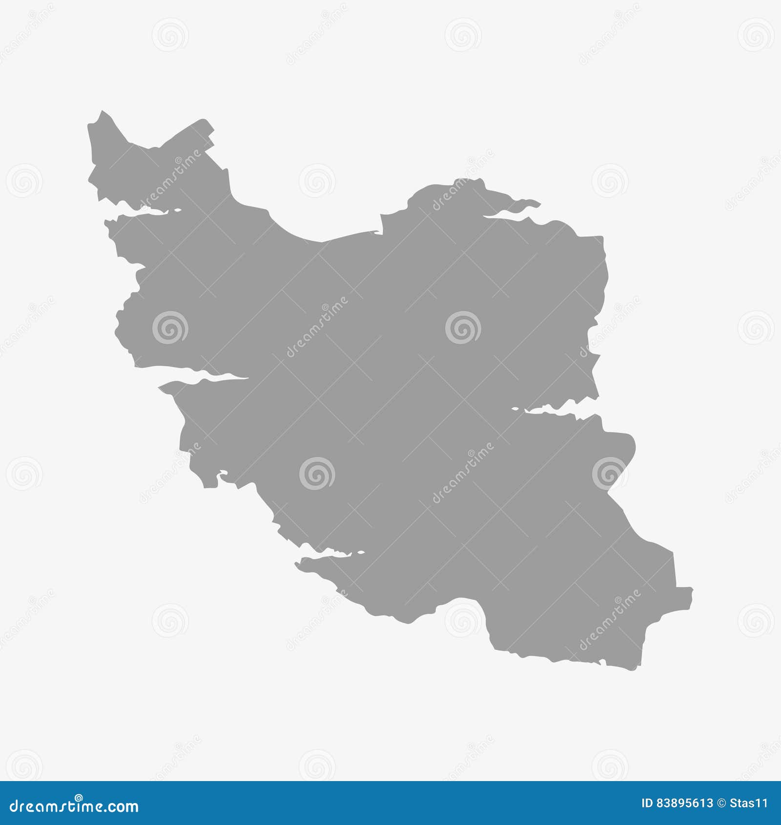Iran Map With Gray Tone On Png Or Transparent Background,illustration ...