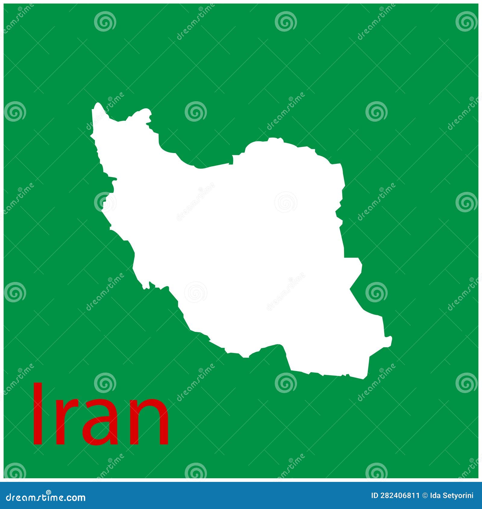 Iran map icon vector stock illustration. Illustration of contour ...