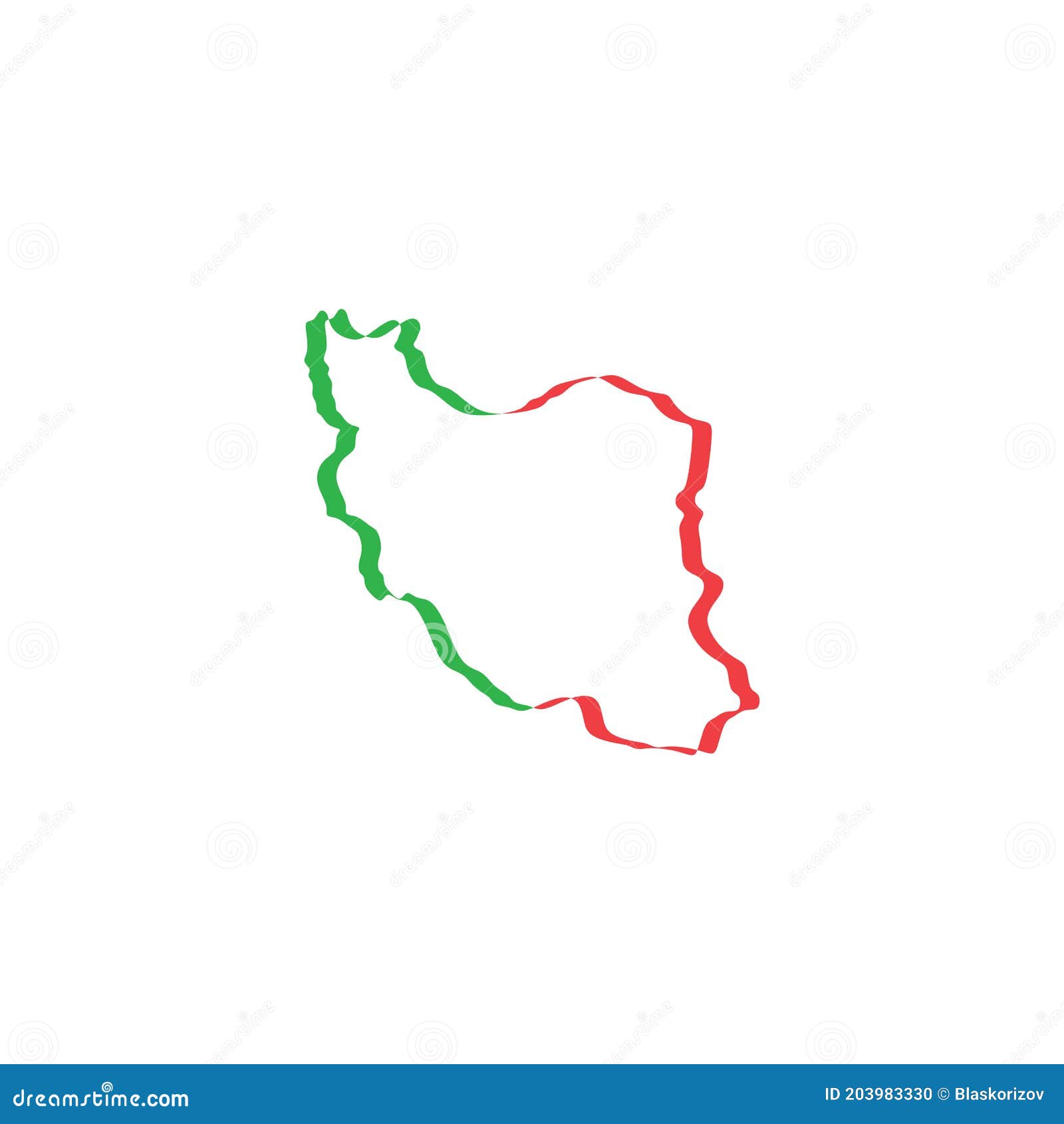 Iran Map Icon Vector Symbol Element Stock Vector - Illustration of ...