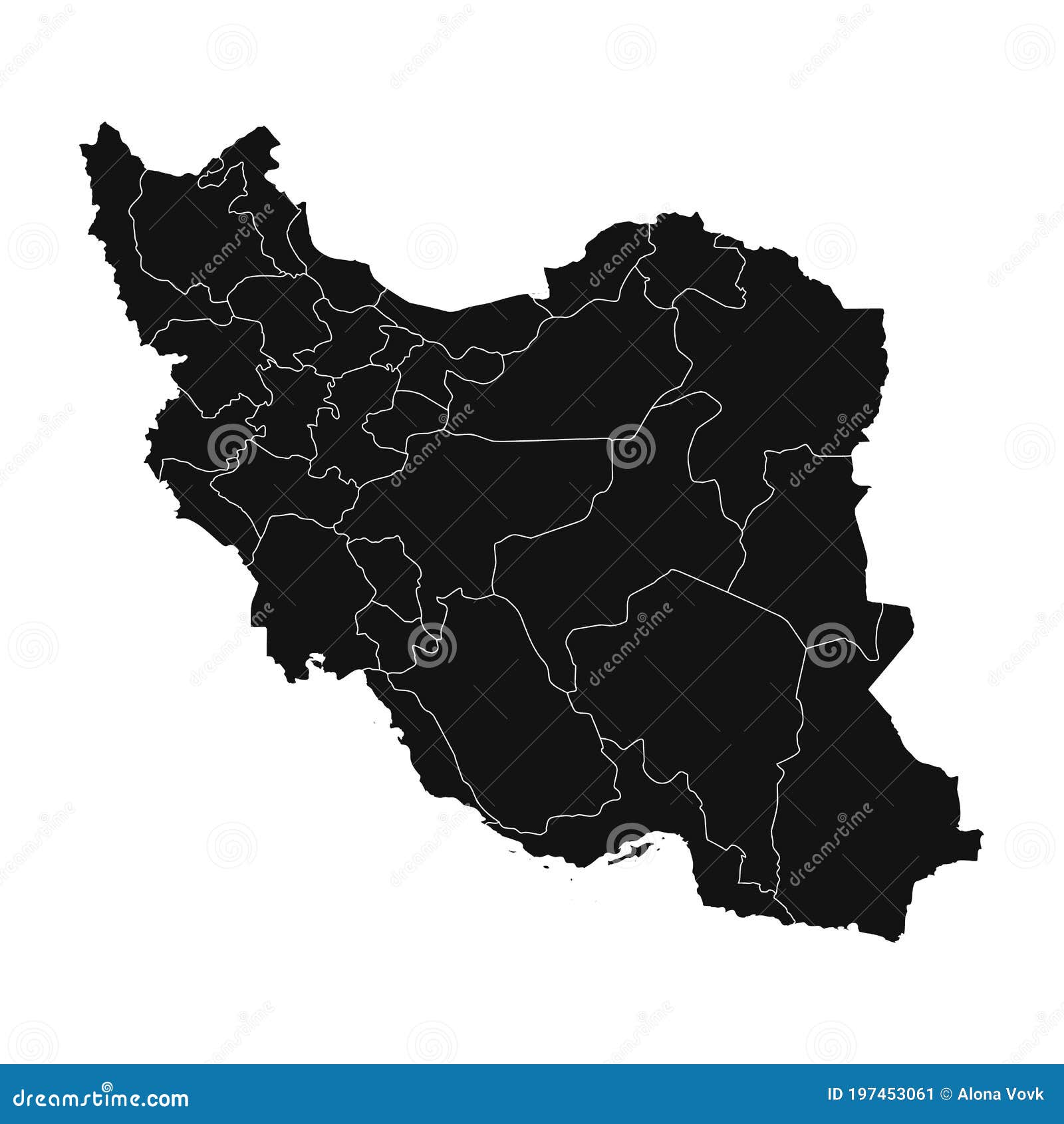 Iran Map - Stock Vector Illustration Stock Illustration - Illustration ...