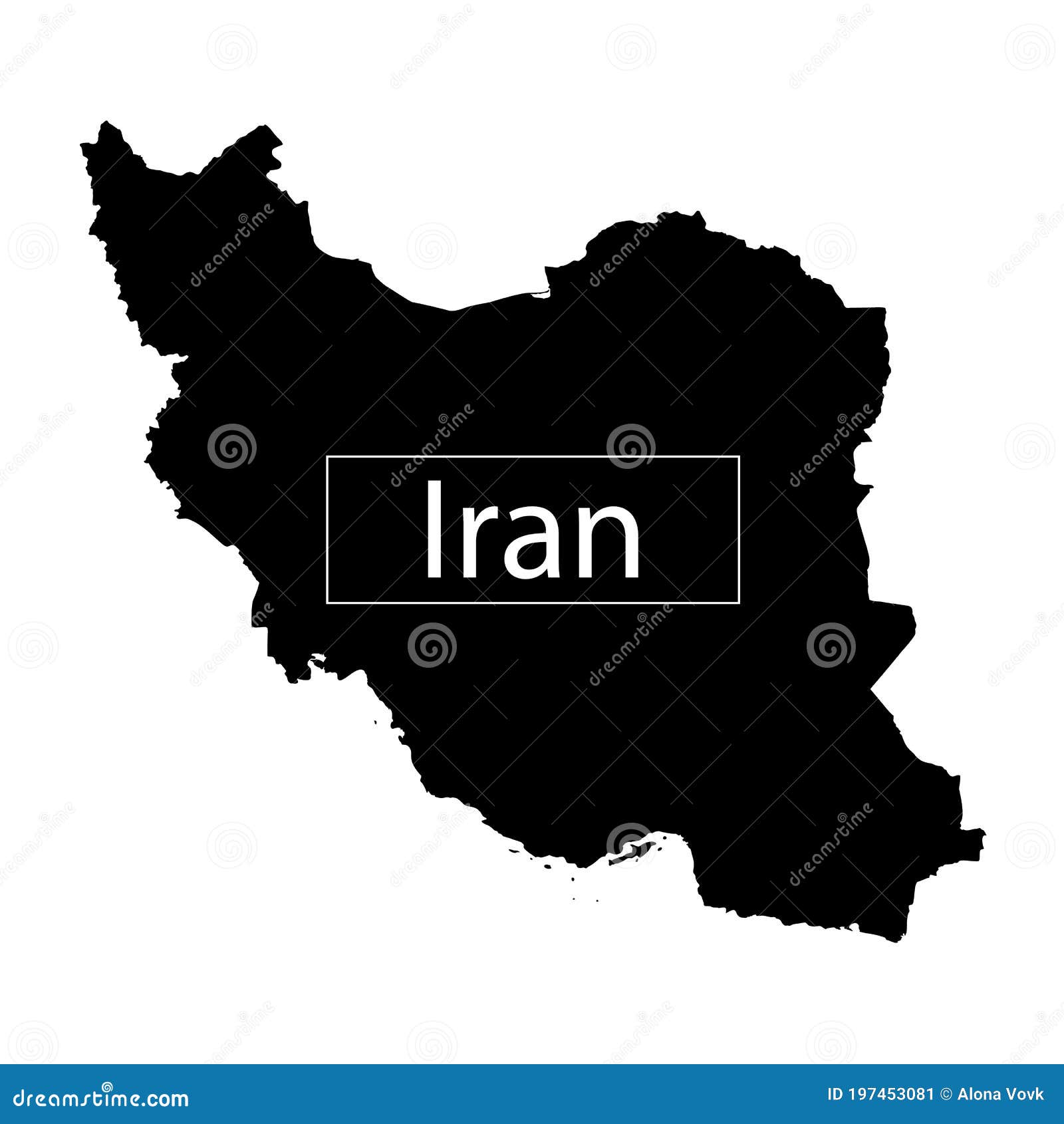 Iran Map - Stock Vector Illustration Stock Illustration - Illustration ...