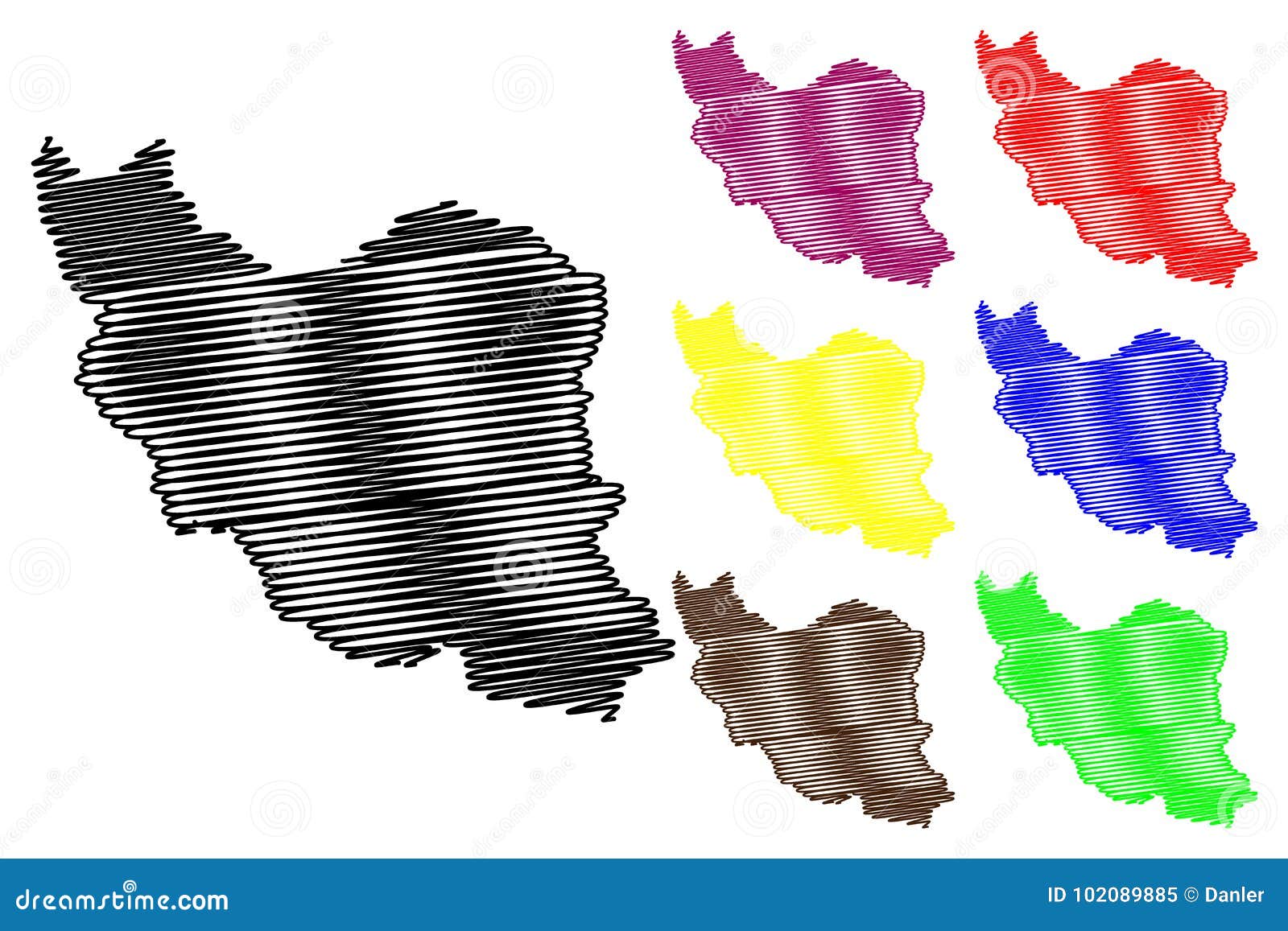 Iran map vector stock vector. Illustration of islamic - 102089885