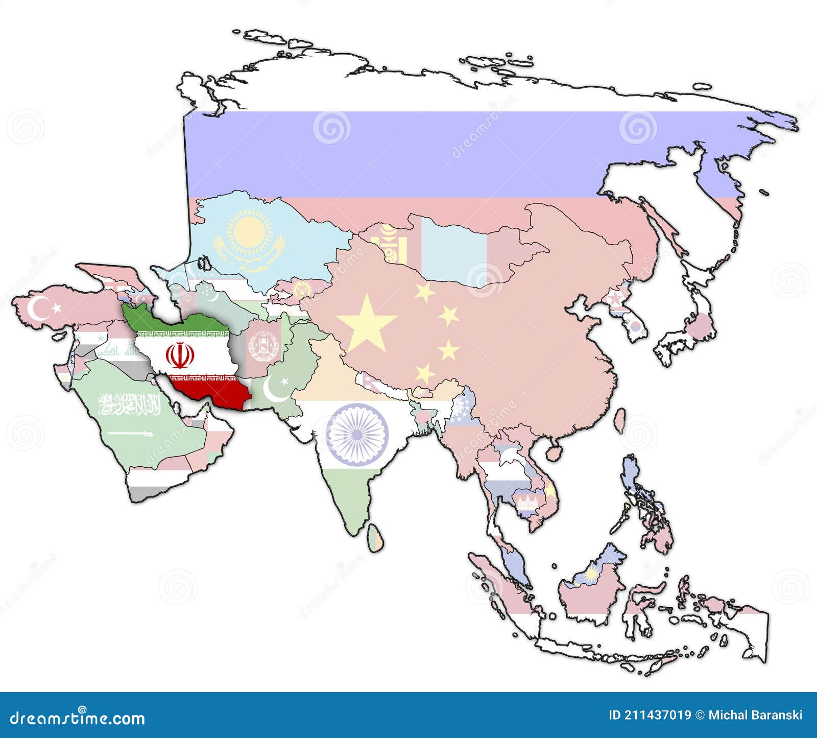 Iran stock illustration. Illustration of outline, country - 211437019