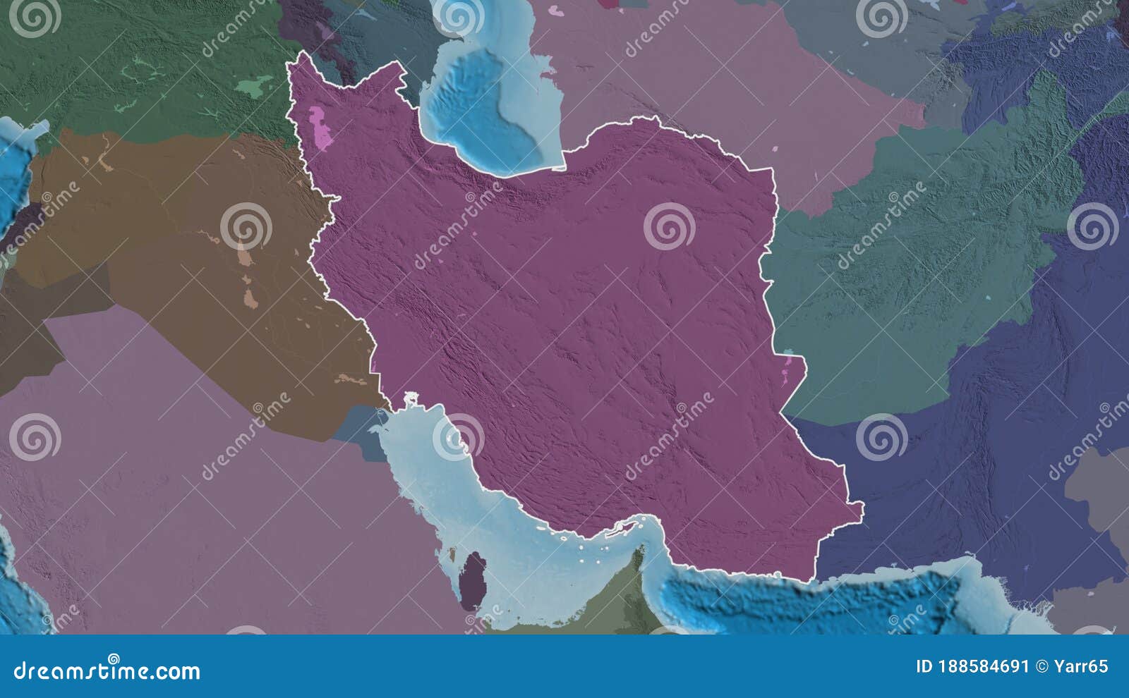Iran - Overview. Administrative Stock Illustration - Illustration of ...