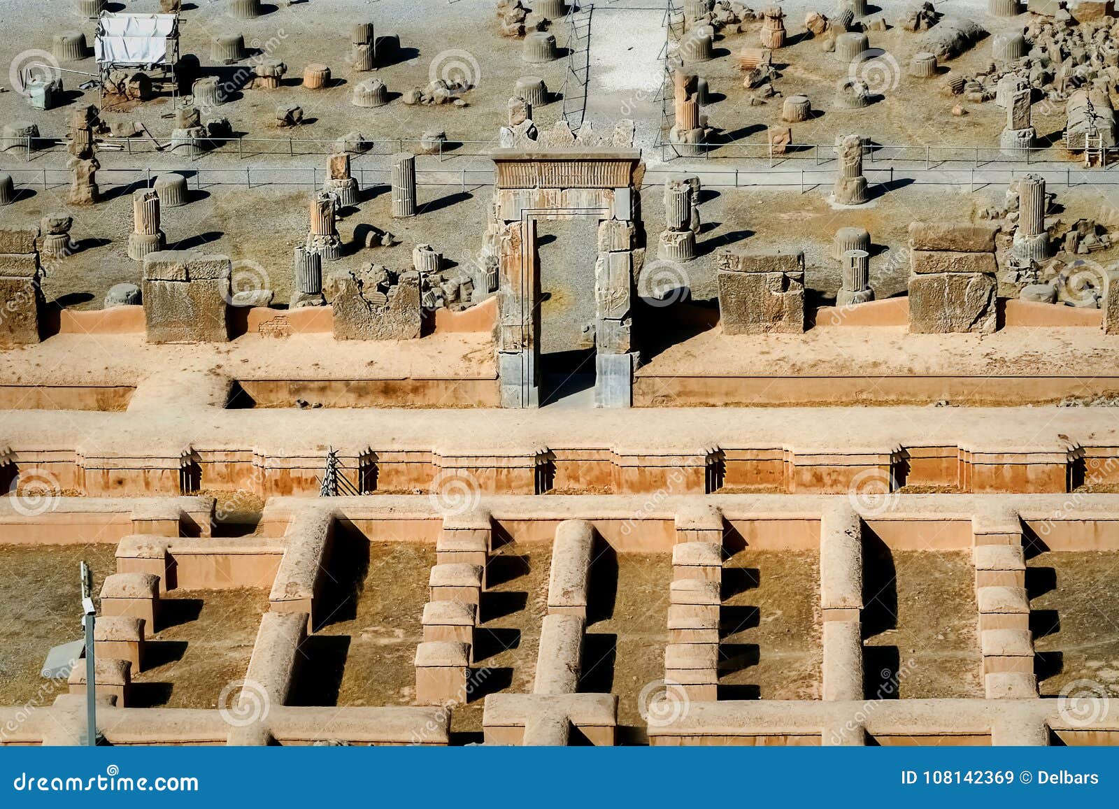 Iran. Persepolis. Ancient Ruins Stock Image - Image of outside, relief ...