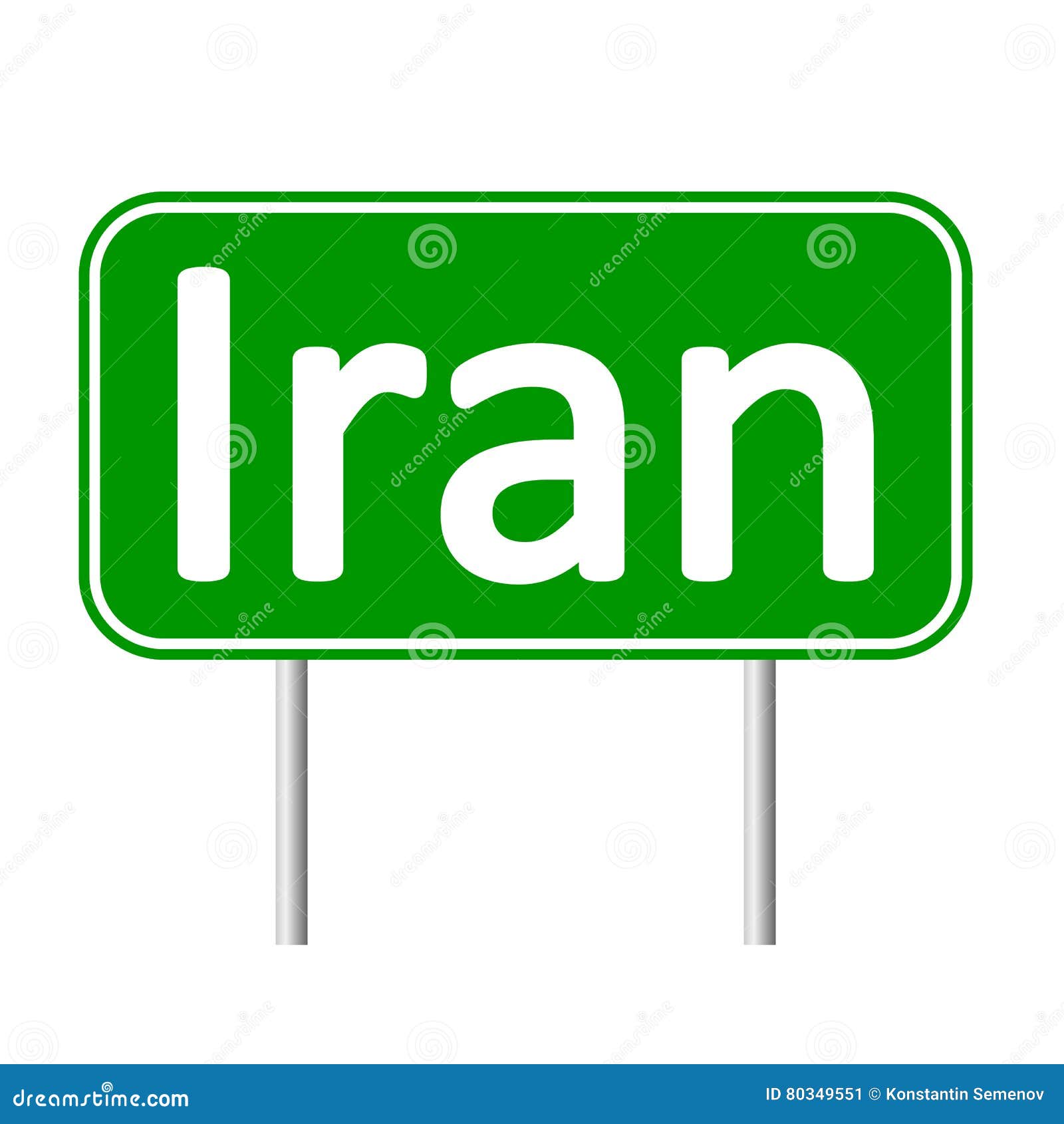 Iran Map On Road Sign. Vector Illustration | CartoonDealer.com #122118106