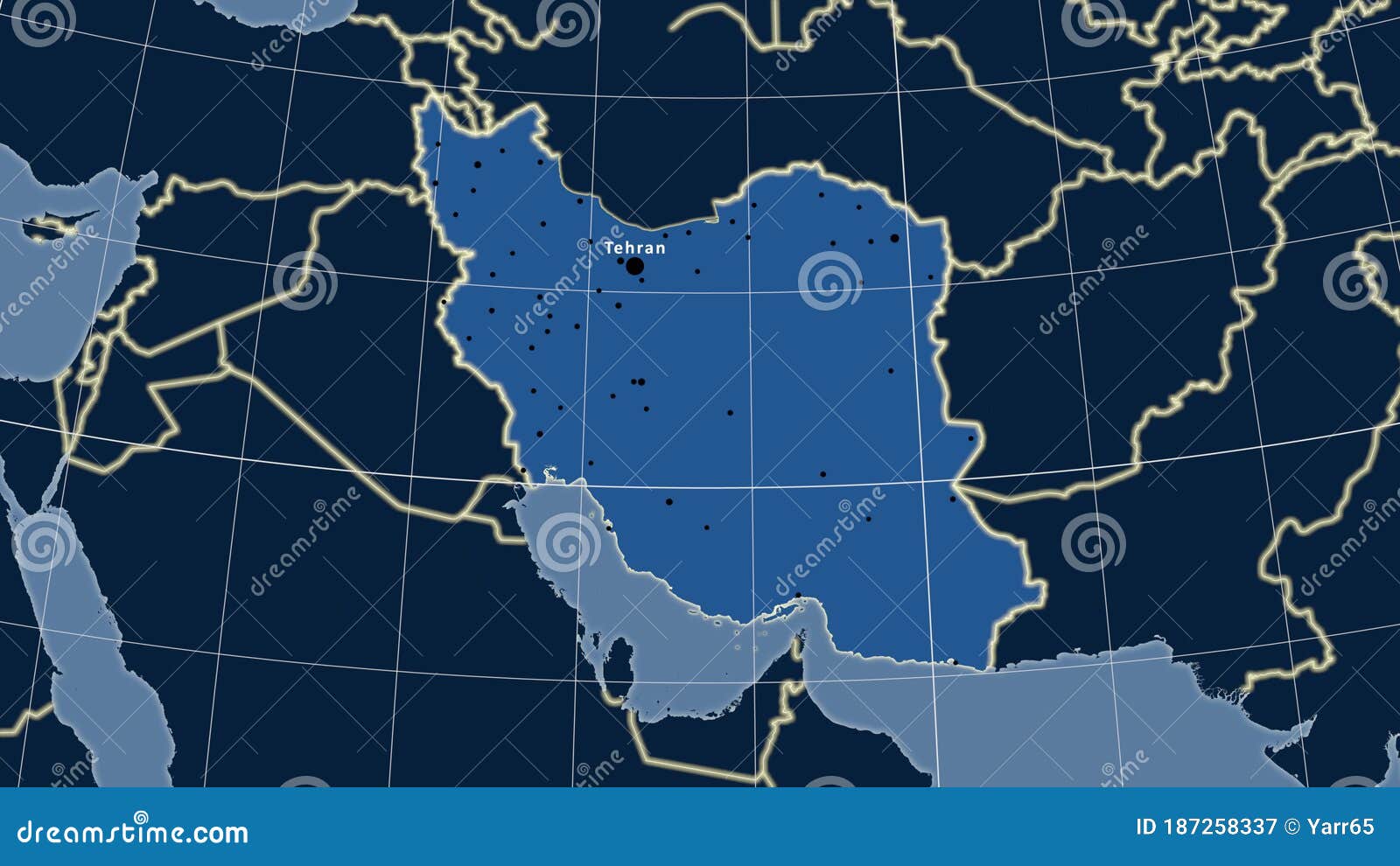 Iran - Solid. Composition, Borders Stock Illustration - Illustration of ...