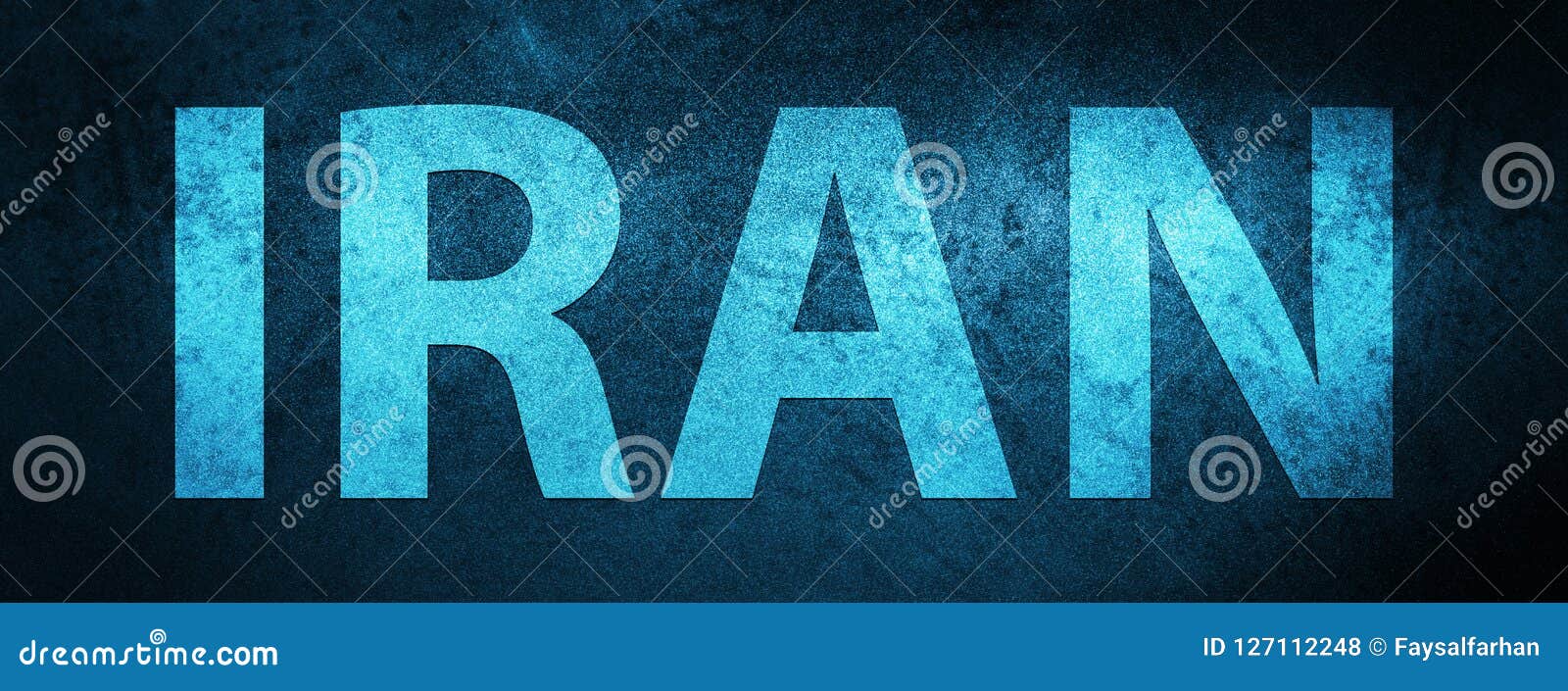 Iran Special Blue Banner Background Stock Illustration - Illustration ...