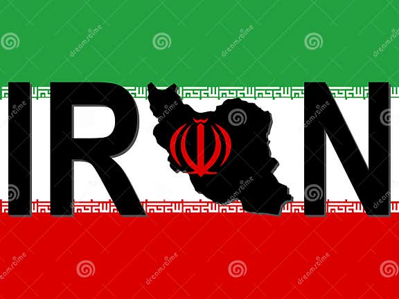 Iran text with map stock illustration. Illustration of iran - 3792400