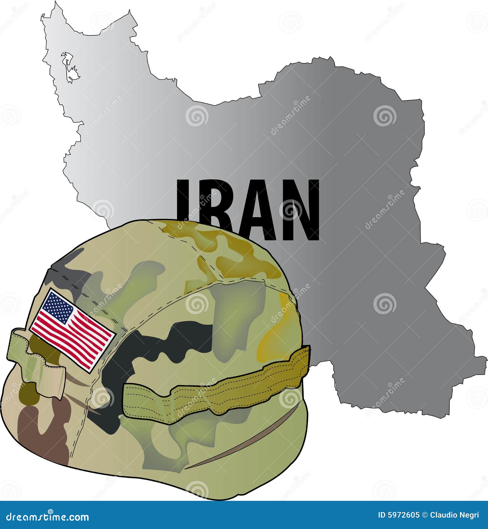 Iran war stock illustration. Illustration of armed, battle - 5972605