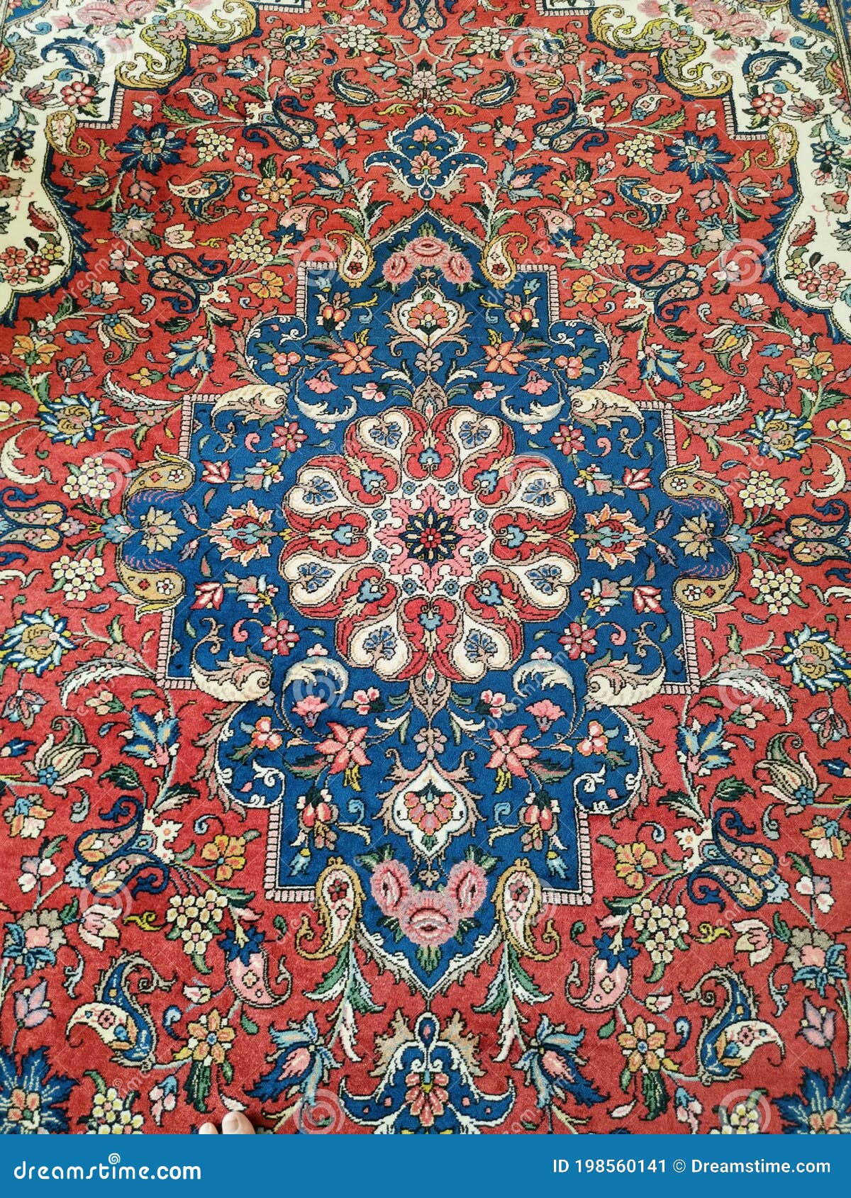 Iranian Carpet Handmade Beauty Stock Image - Image of quilt, pattern ...