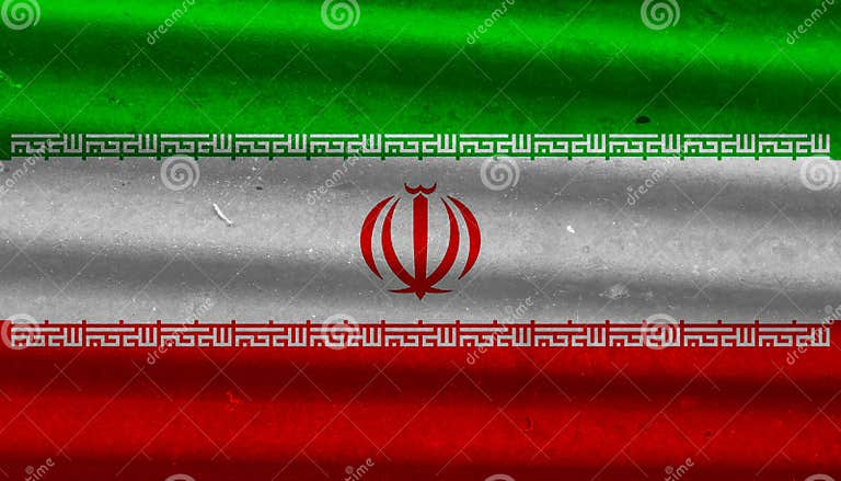 Iranian Flag Texture As Background Stock Image - Image of flag, burnt ...