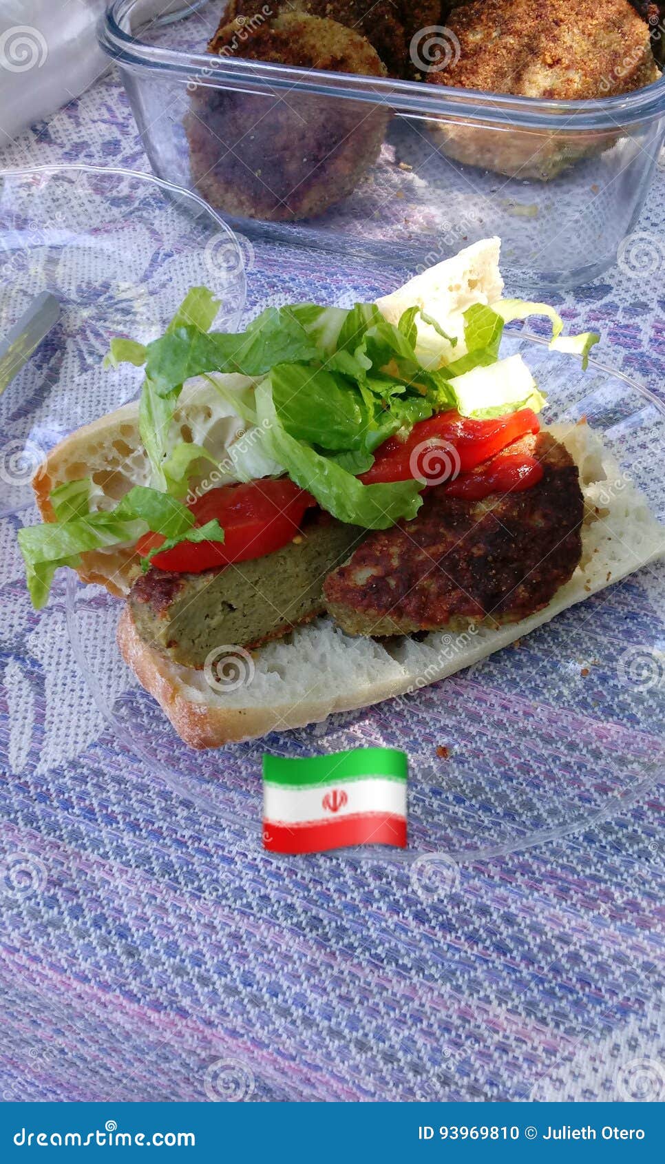 Iranian food stock photo. Image of picnic, food, iranian - 93969810