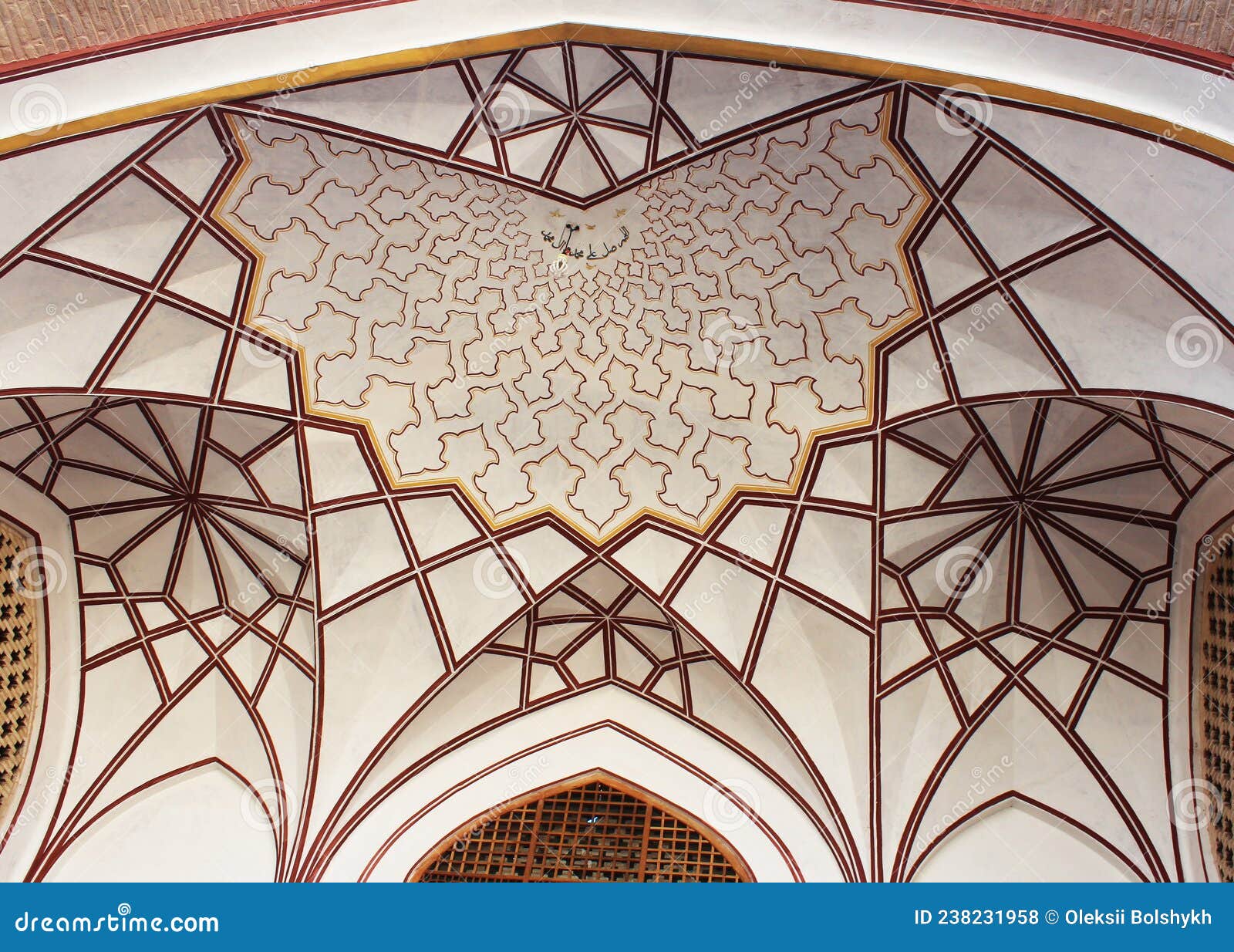 Iranian mosque. Muqarnas 2 stock photo. Image of muqarnas - 238231958