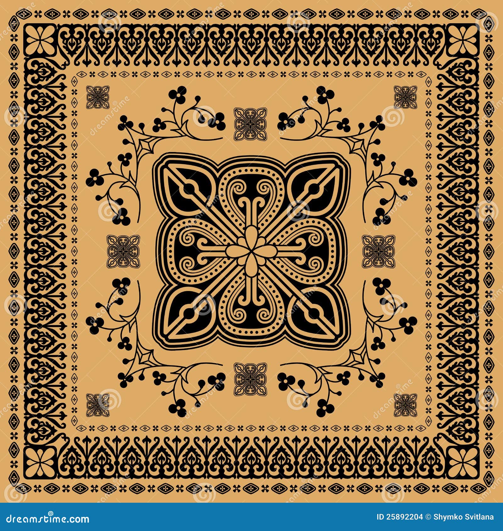 Iranian Ornament. Vector Drawing Icon | CartoonDealer.com #244089362