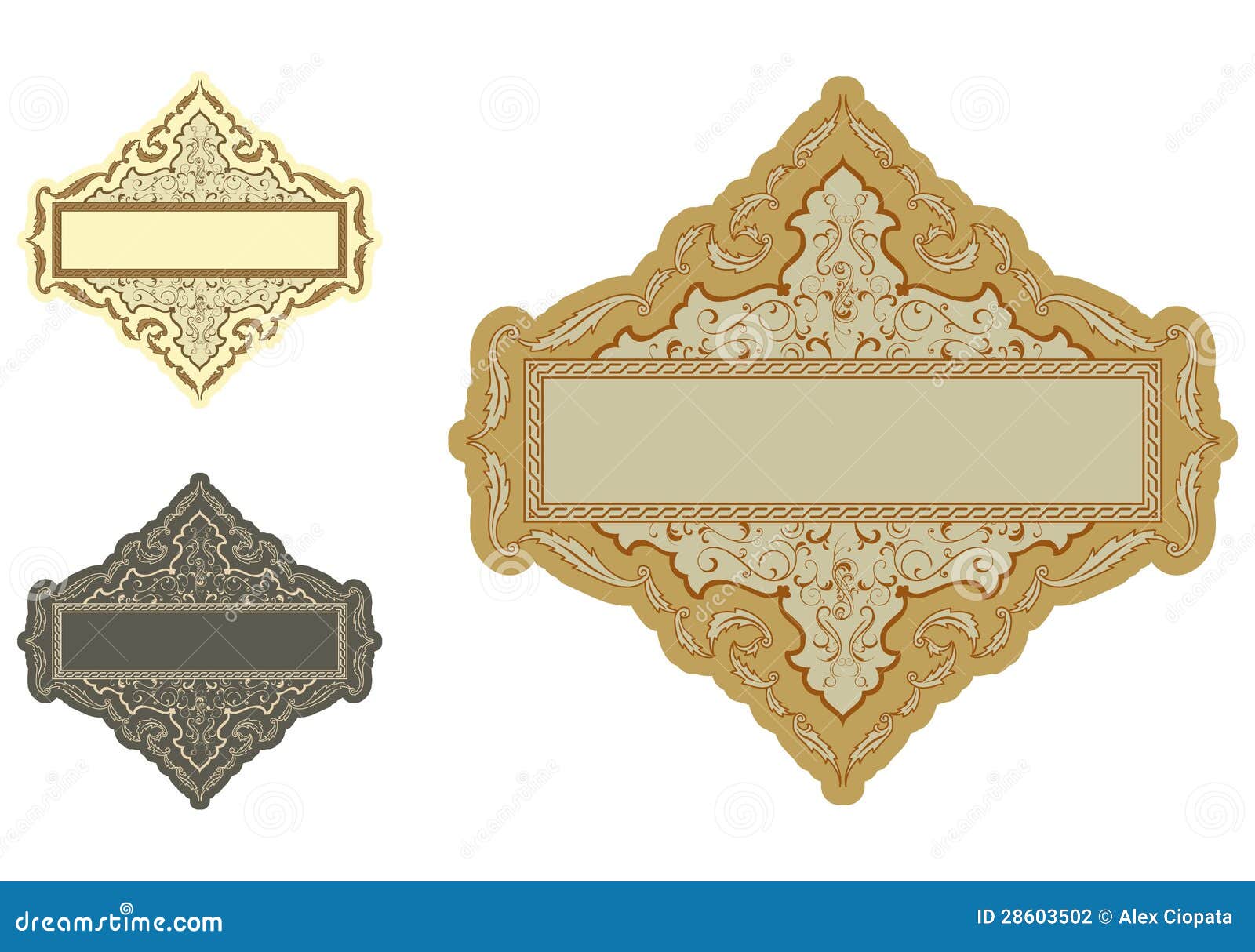 Iranian pattern stock vector. Illustration of foliage - 28603502