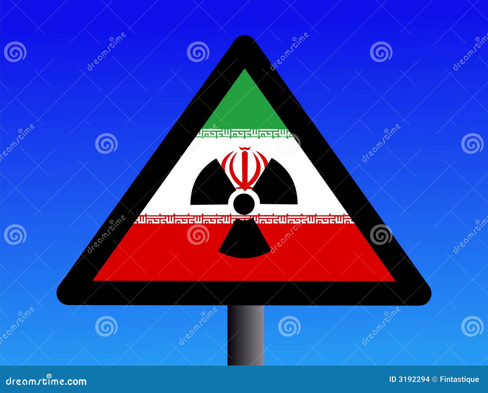 Iranian radioactivity sign stock vector. Illustration of nuclear - 3192294