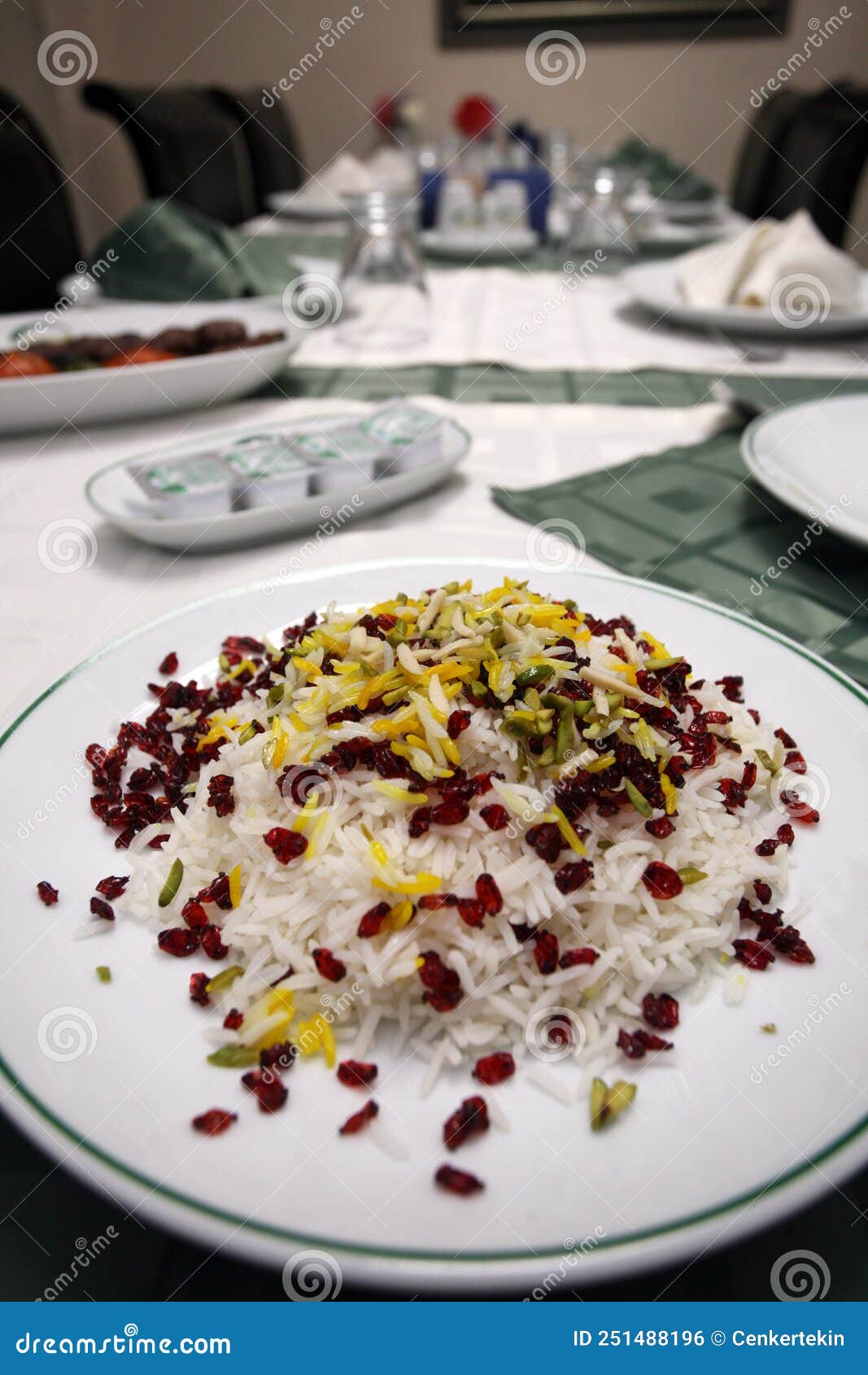 Iranian rice food stock photo. Image of appetizer, destination - 251488196