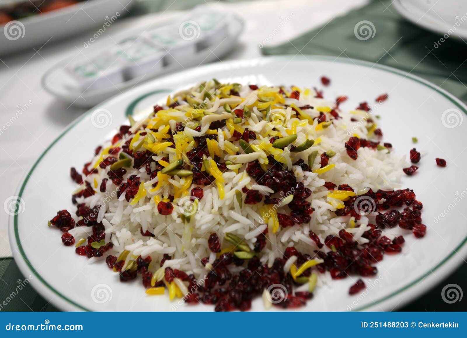 Iranian rice food stock image. Image of cooking, city - 251488203