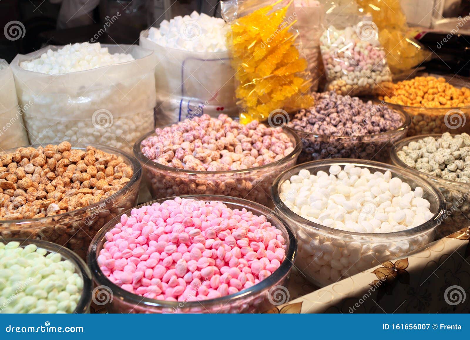 Iranian Sweets from Nuts and Sugar on Bazaar in Tabriz, Iran Stock ...