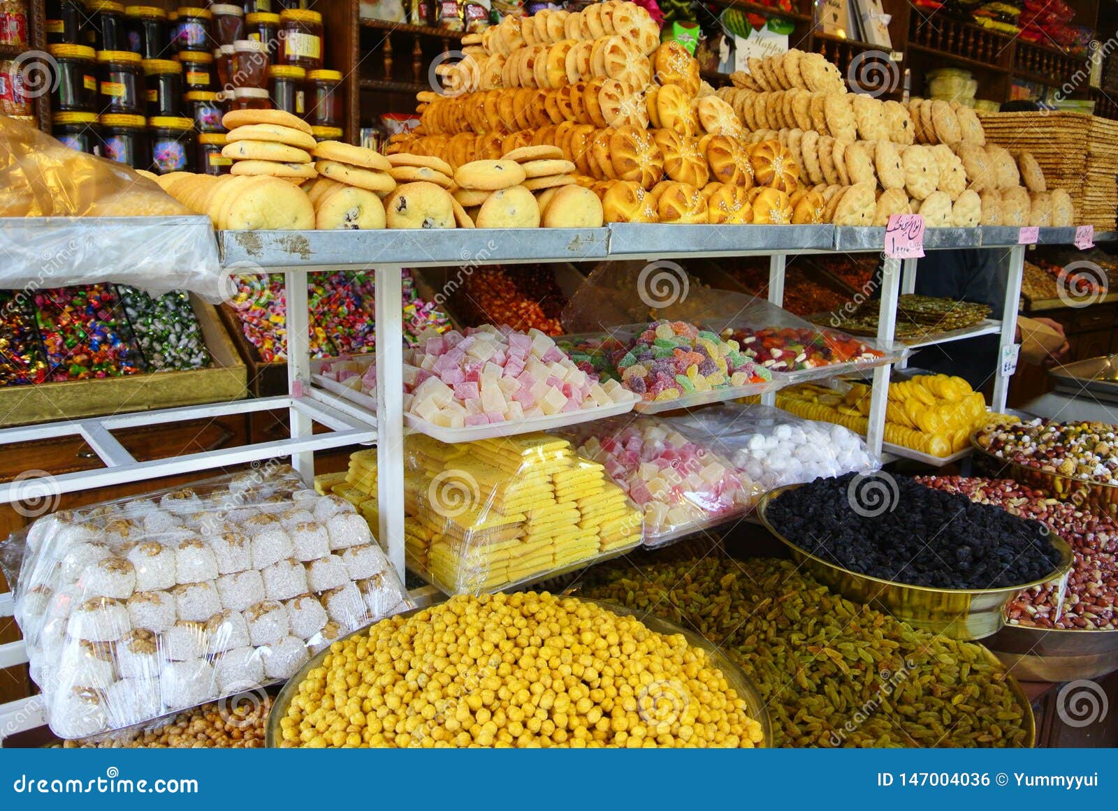 Iranian Sweets in a Shop, Iran. Stock Photo - Image of closeup, farmers ...