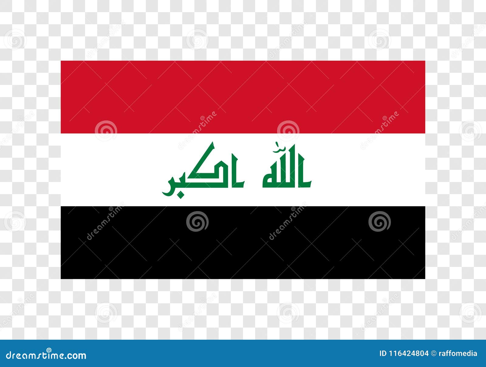 Iraq - bandera nacional stock de ilustración. Ilustración de bandera ...