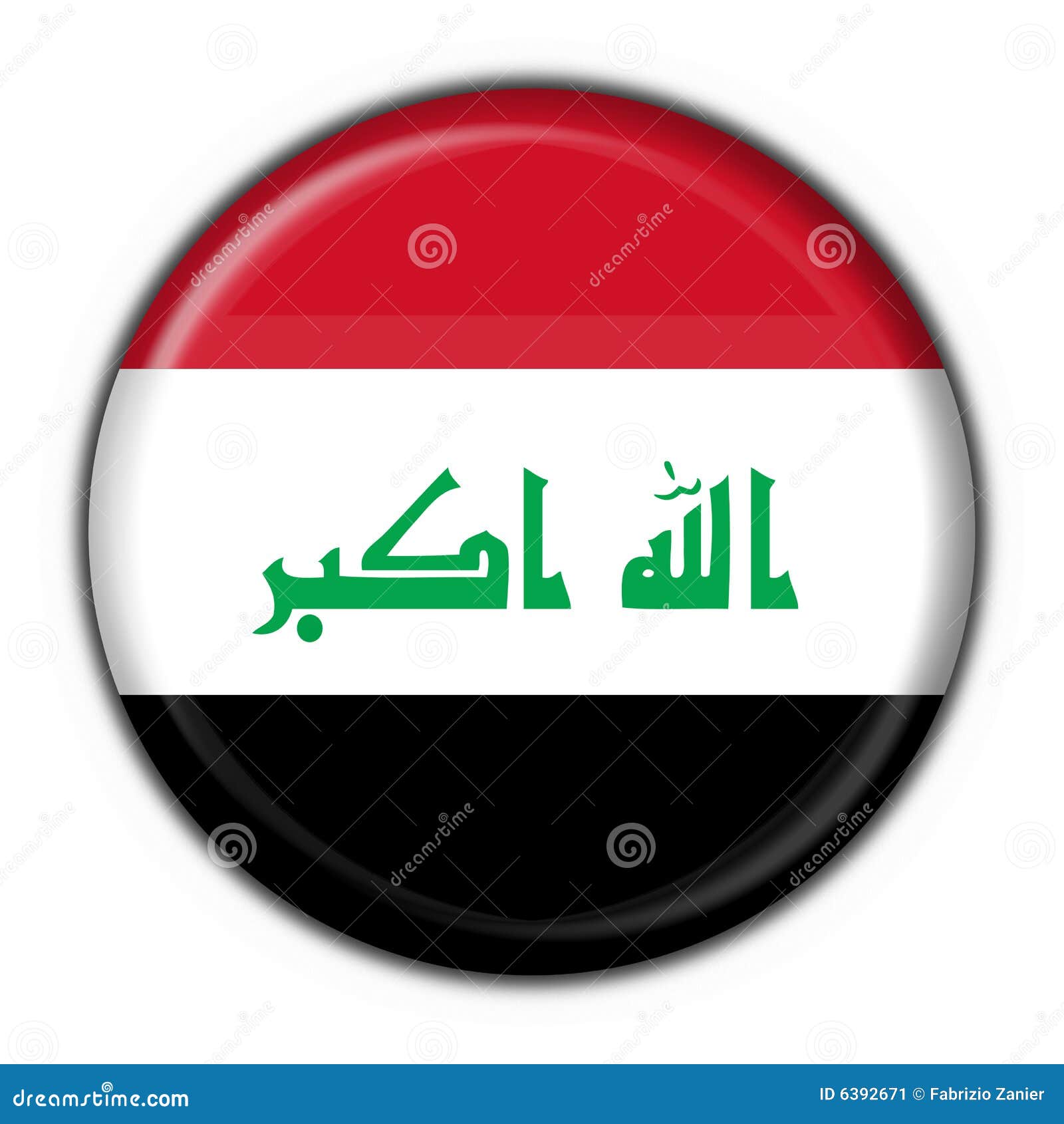 Iraq Button Flag Round Shape Stock Illustration - Illustration of icon ...
