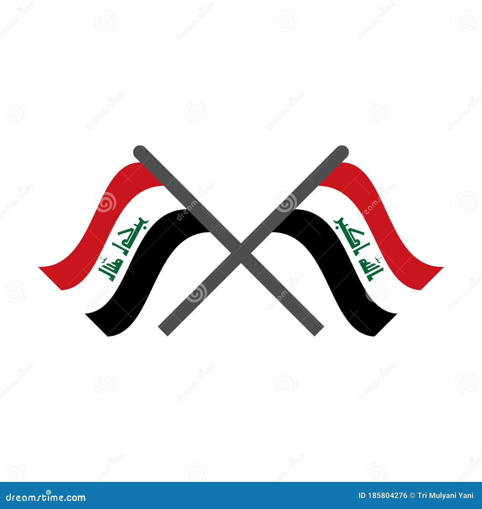 Iraq Flag Icon Vector Design Symbol of Country Stock Vector ...