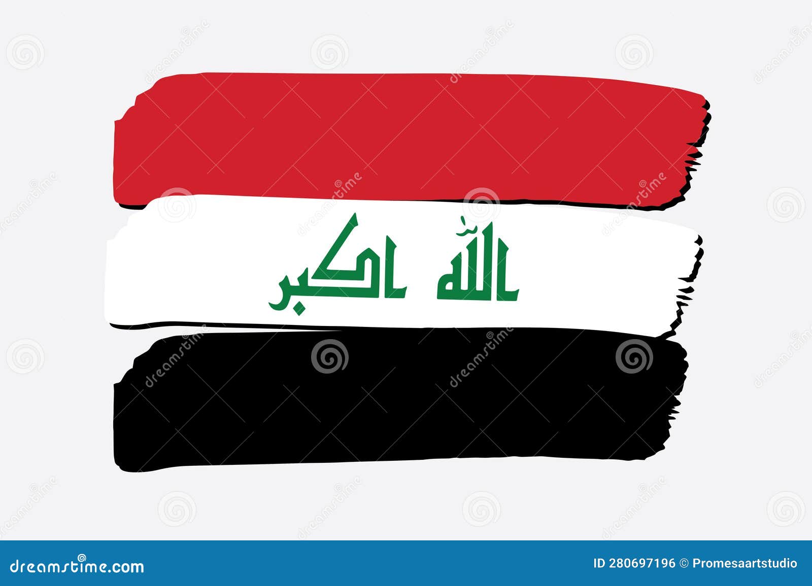 Lines Map Of Iraq Isolated On White Background Vector Illustration ...