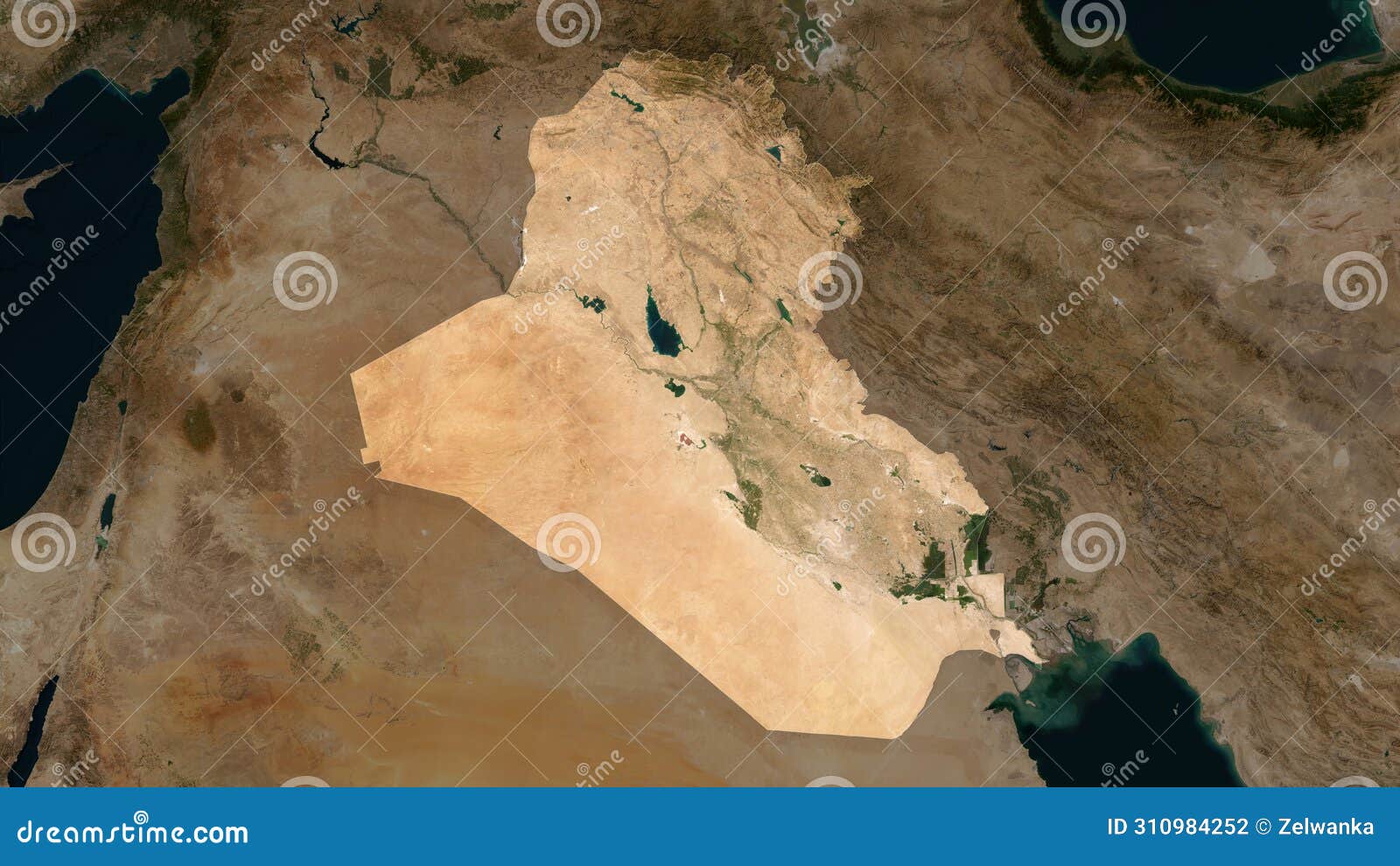Iraq Highlighted. Low-res Satellite Stock Illustration - Illustration ... Iraq Highlighted. Low-res Satellite Stock Illustration - Illustration ...