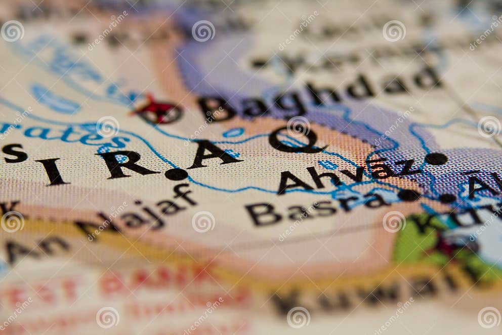 Iraq Map stock photo. Image of exploration, gasoline - 12691896