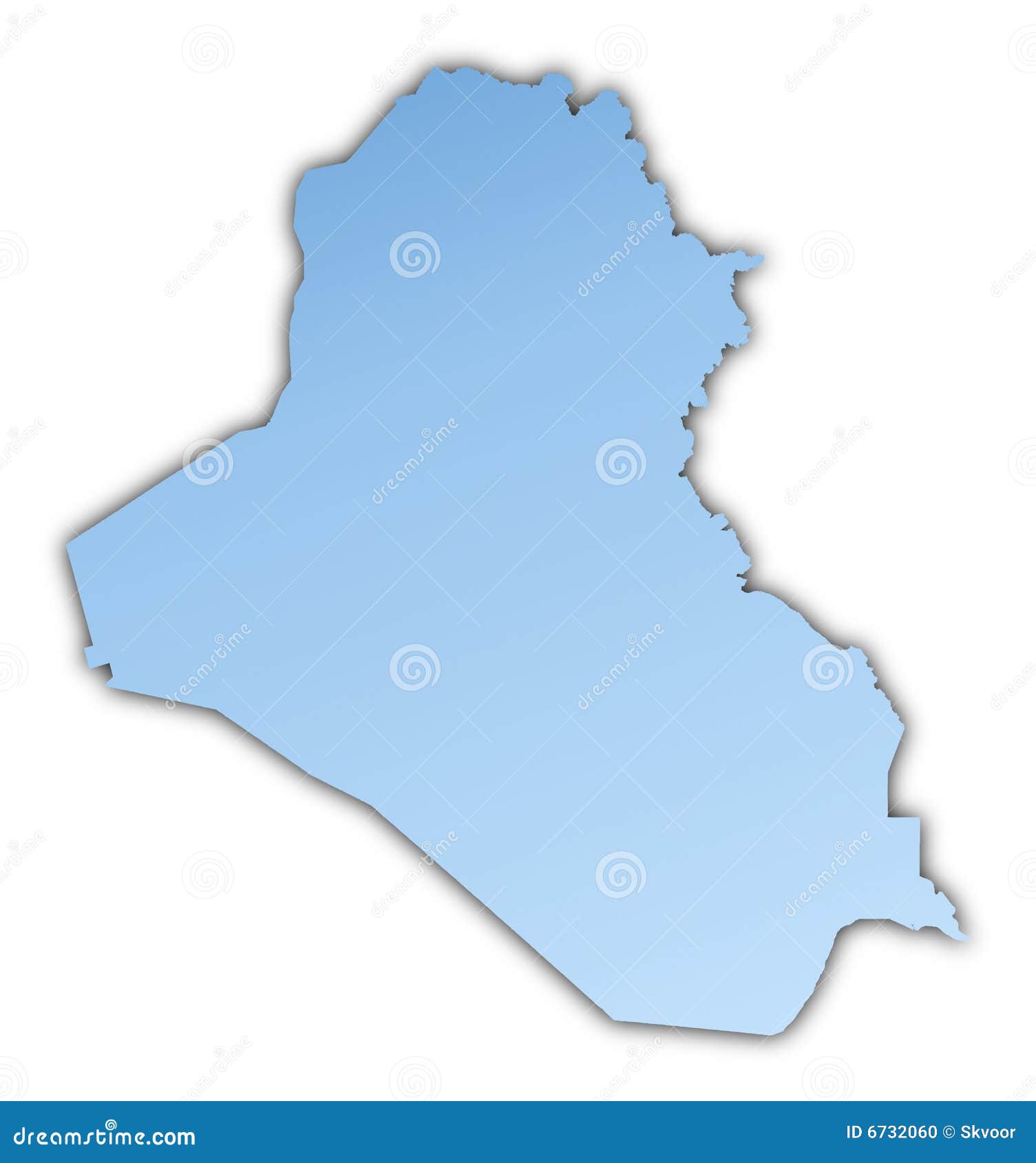 Iraq Map Light Connecting Effect Background. Abstract Digital ...