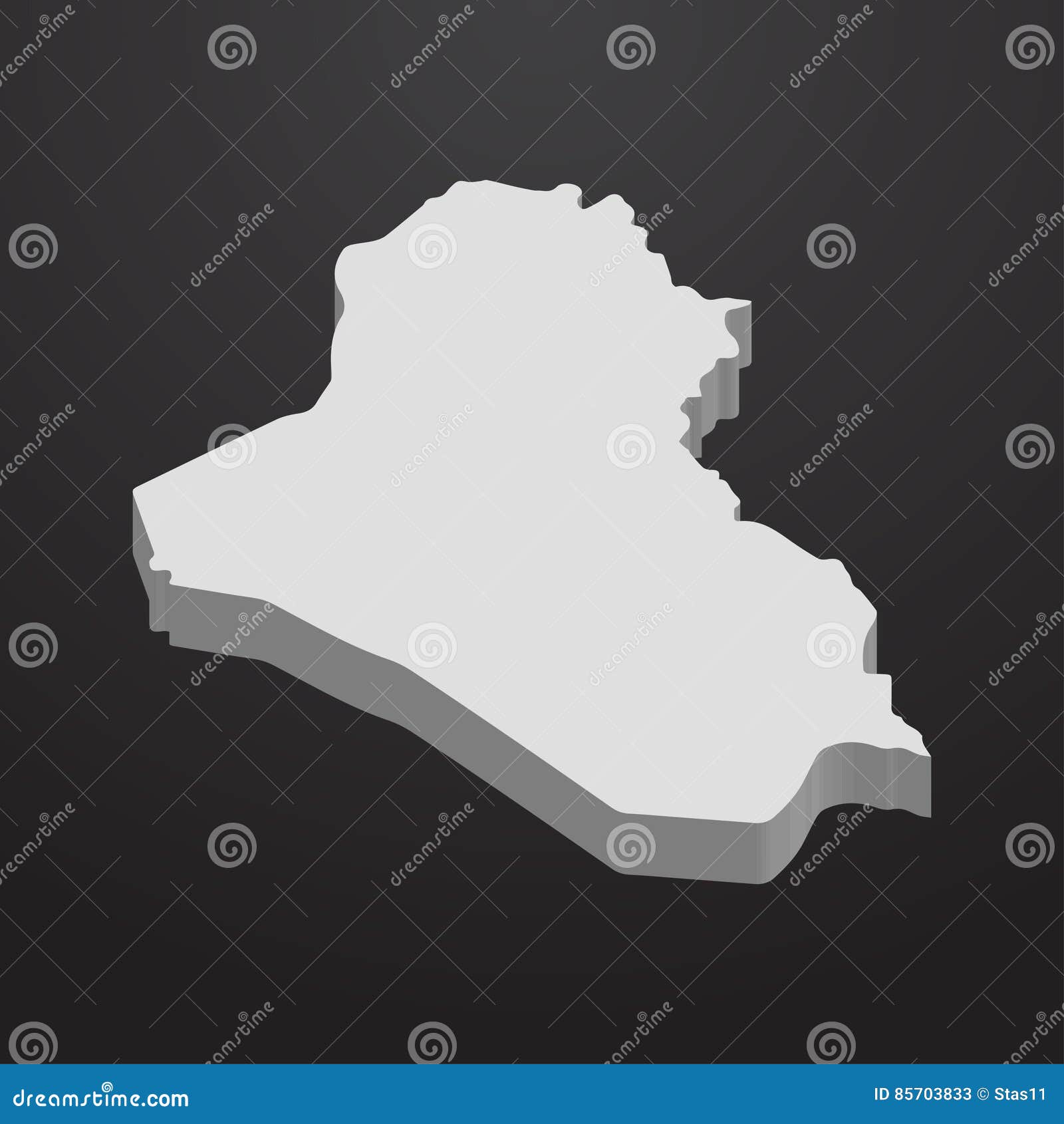 Iraq Map Gray Black Background 3d Stock Illustrations – 3 Iraq Map Gray ...