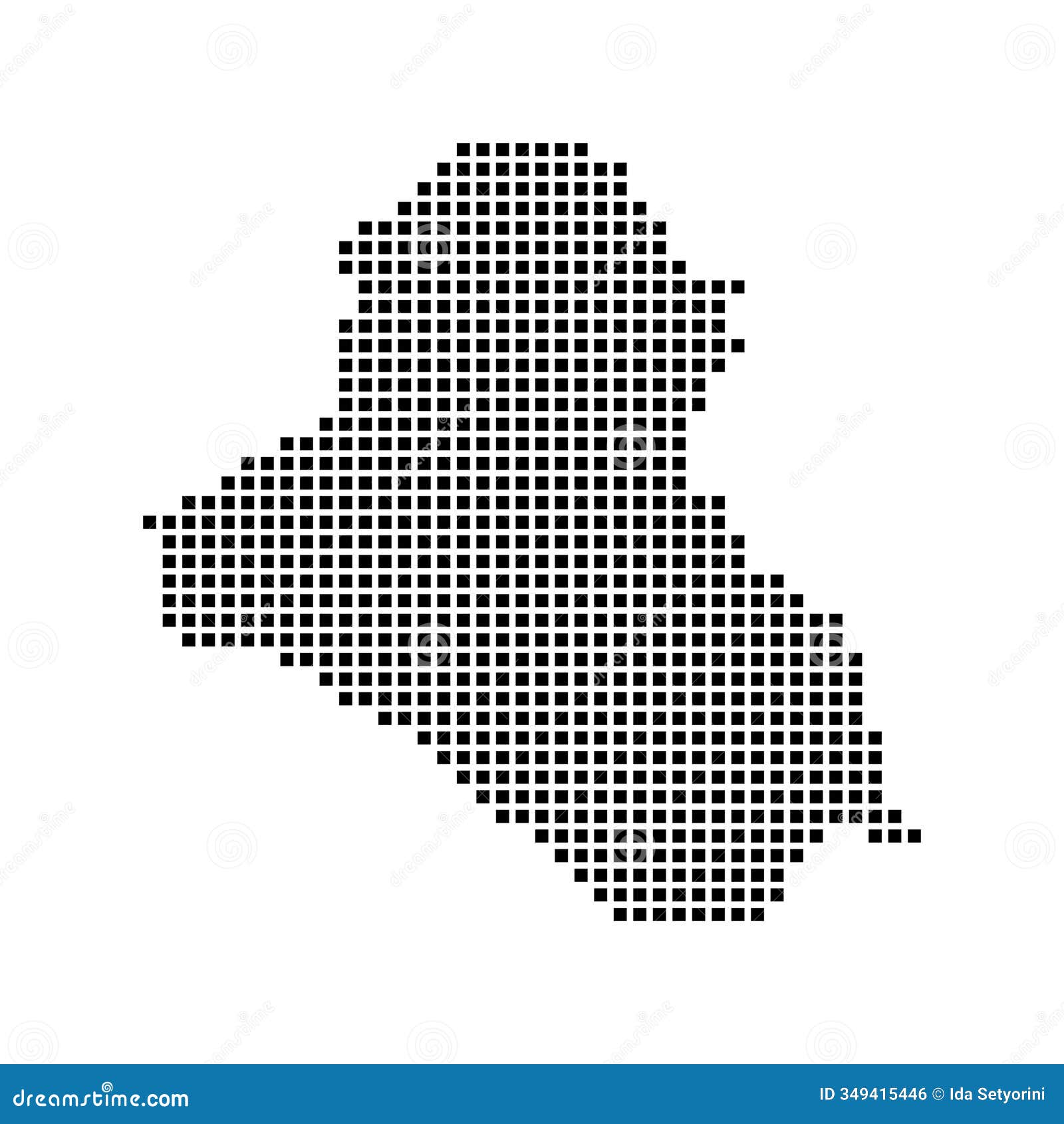 Iraq map icon stock illustration. Illustration of symbol - 349415446