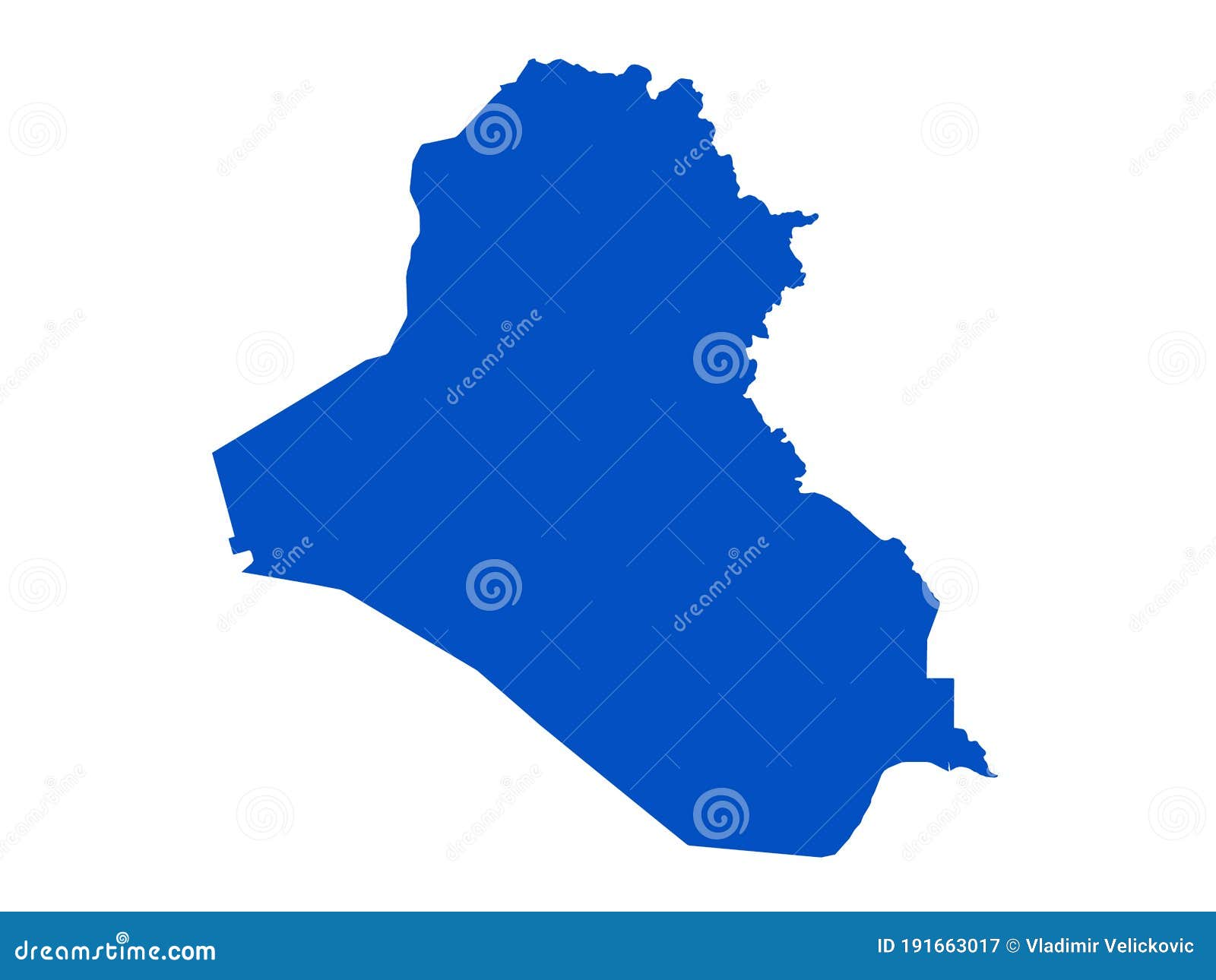 Iraq Map - State of the Republic of Iraq Stock Illustration ...