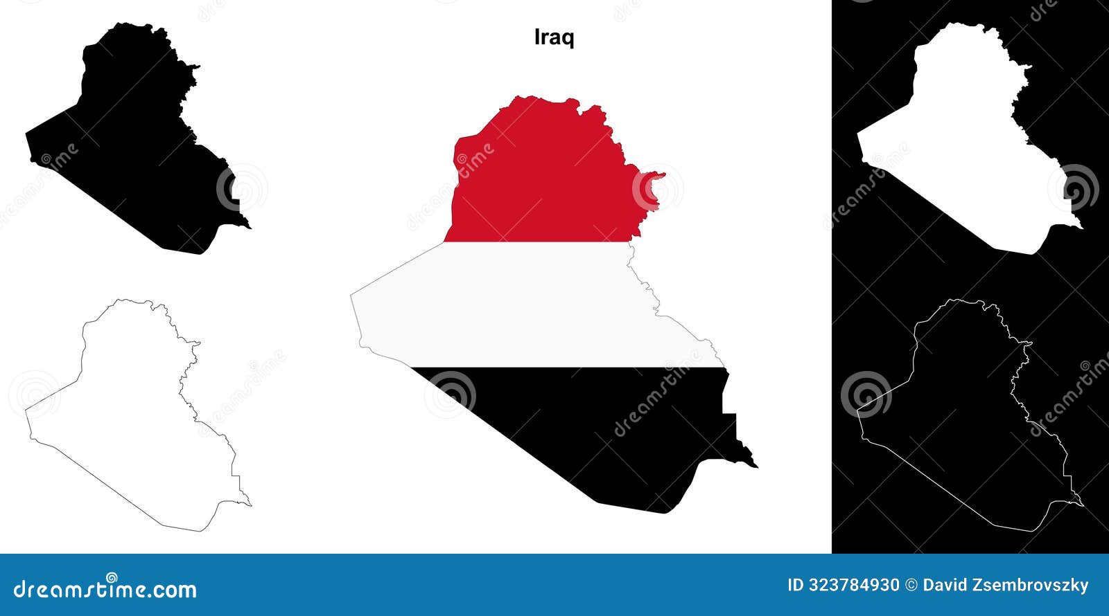 Iraq - Outline Map Vector Illustration | CartoonDealer.com #127629884