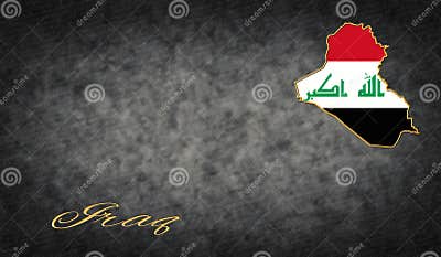 Iraq Symbols, Map of Iraq stock image. Image of exploration - 338528685