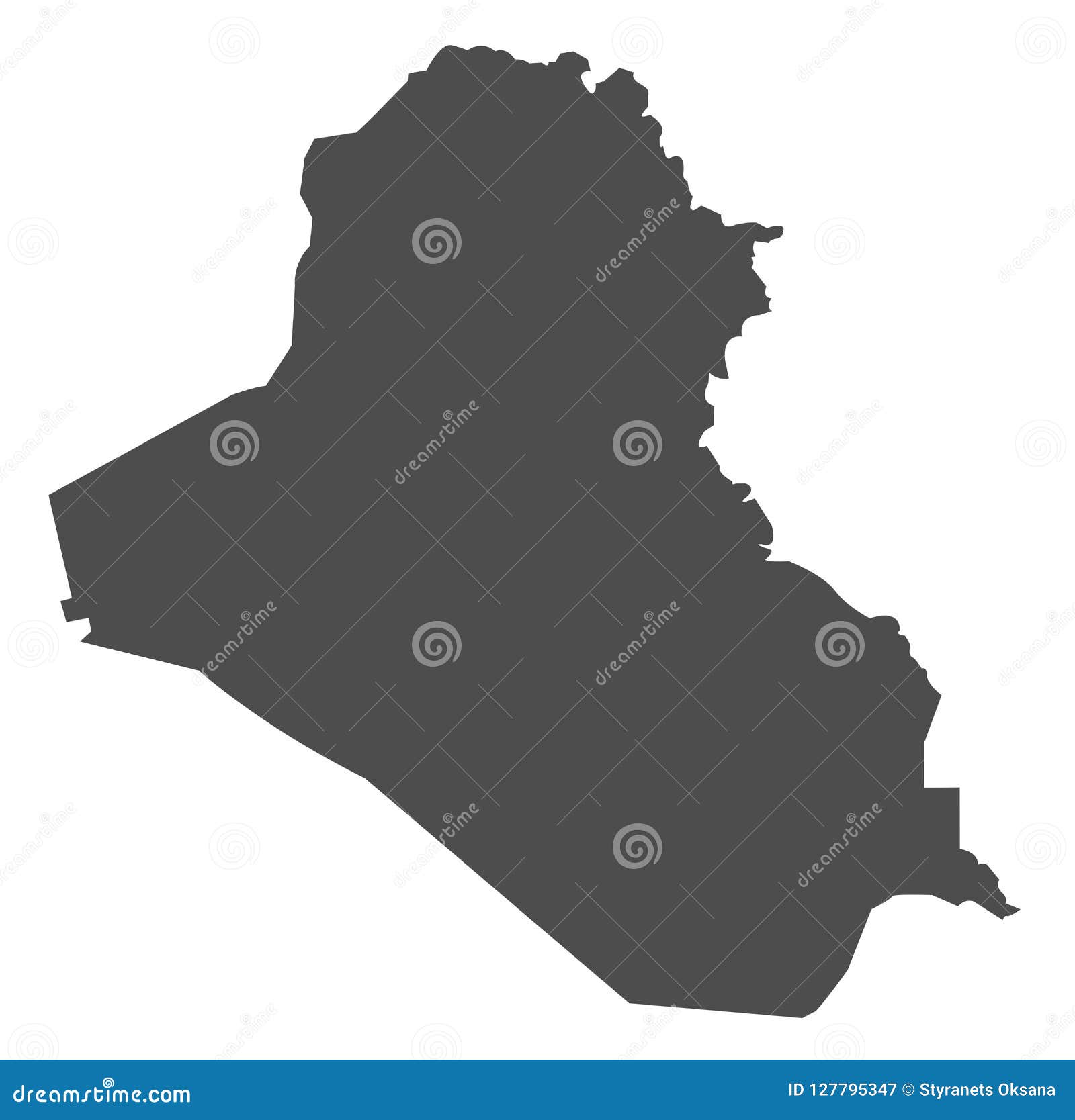Iraq vector gray map. stock vector. Illustration of east - 127795347 Iraq vector gray map. stock vector. Illustration of east - 127795347