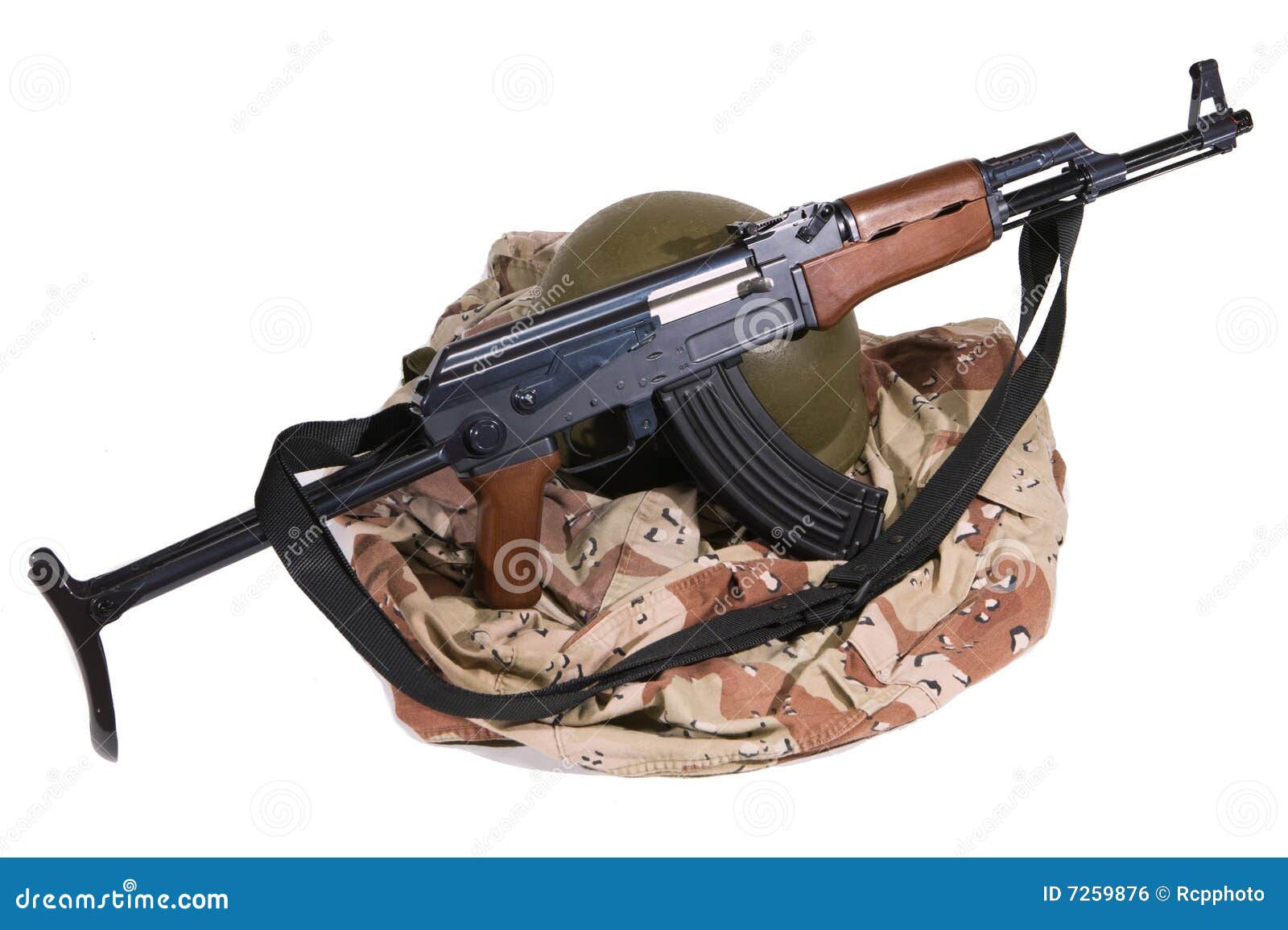 Iraqi Army Uniform and AK47 Rifle Stock Photo - Image of tactics ...