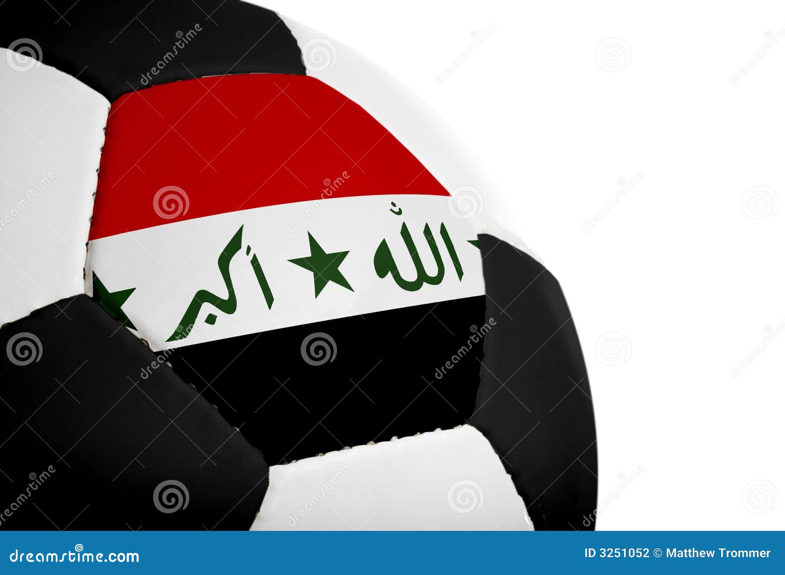 Iraqi Flag - Football stock photo. Image of sport, middle - 3251052