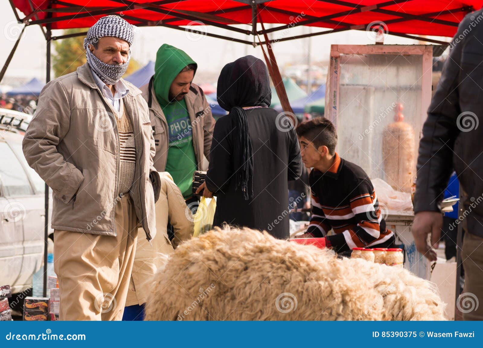 Iraqi Sheep Seller editorial image. Image of flea, iraqi - 85390375