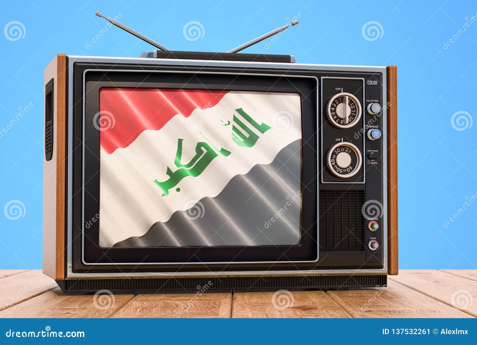 Iraqi Television Concept, 3D Stock Illustration - Illustration of ...