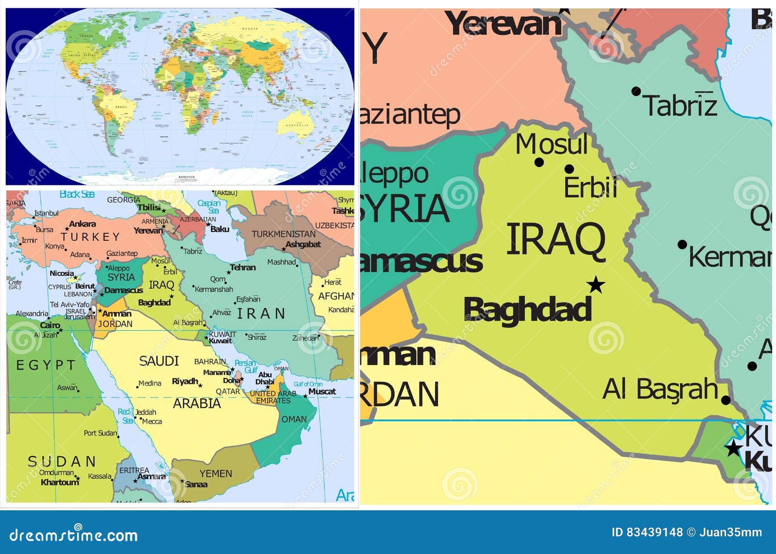 Iraque & mundo ilustração stock. Ilustração de argentina - 83439148