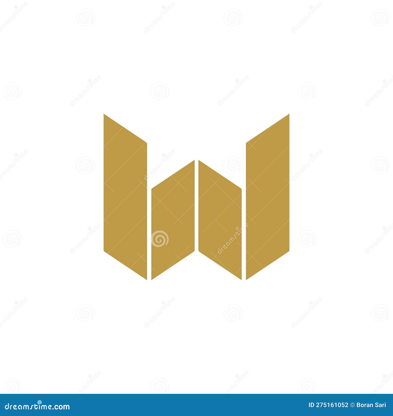 W Logo Design Easy Catchy W Symbol Stock Vector - Illustration of ...