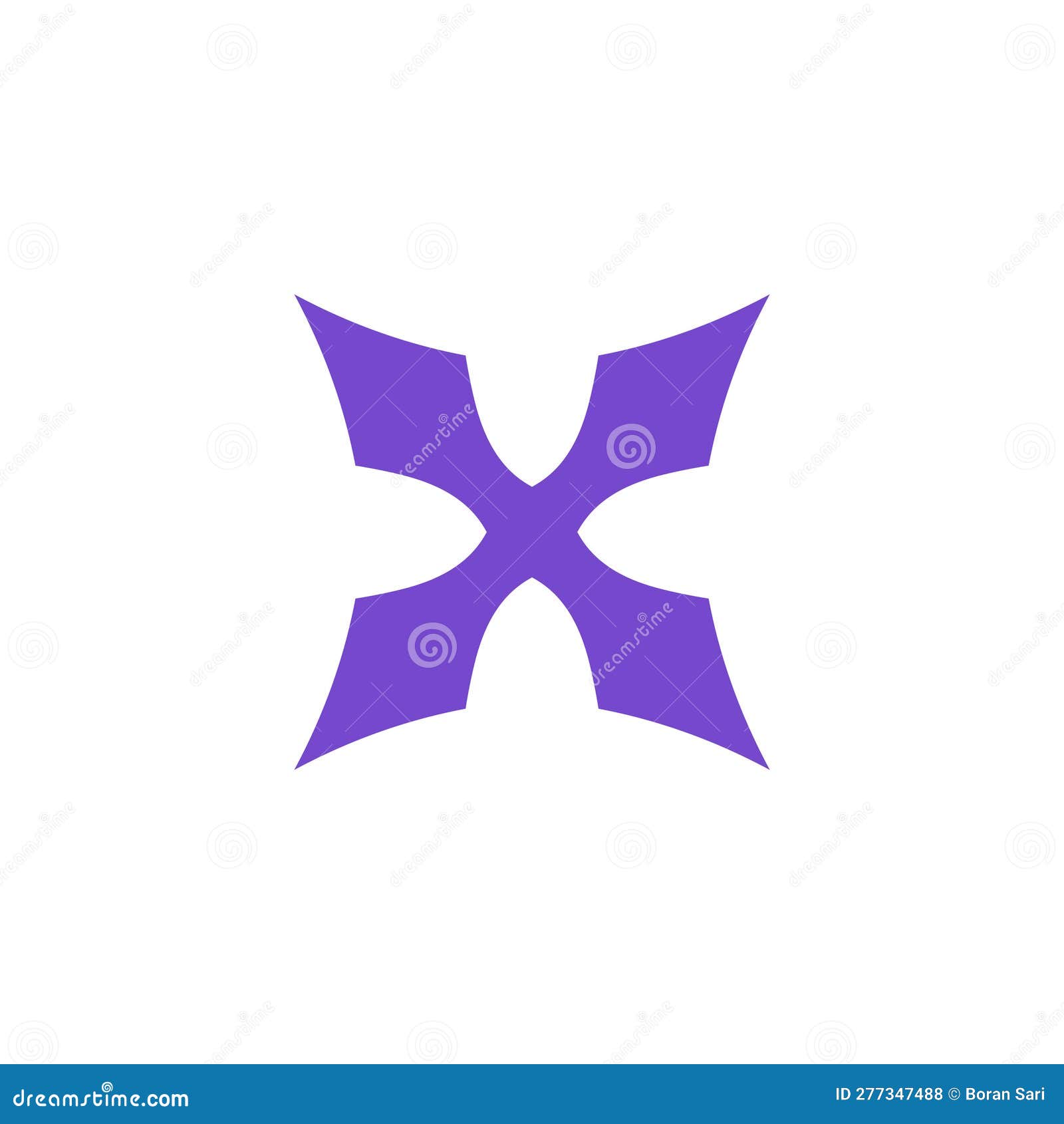 Vector Icon 4 Corners Luck Symbol Good Deeds Logo Stock Vector ...